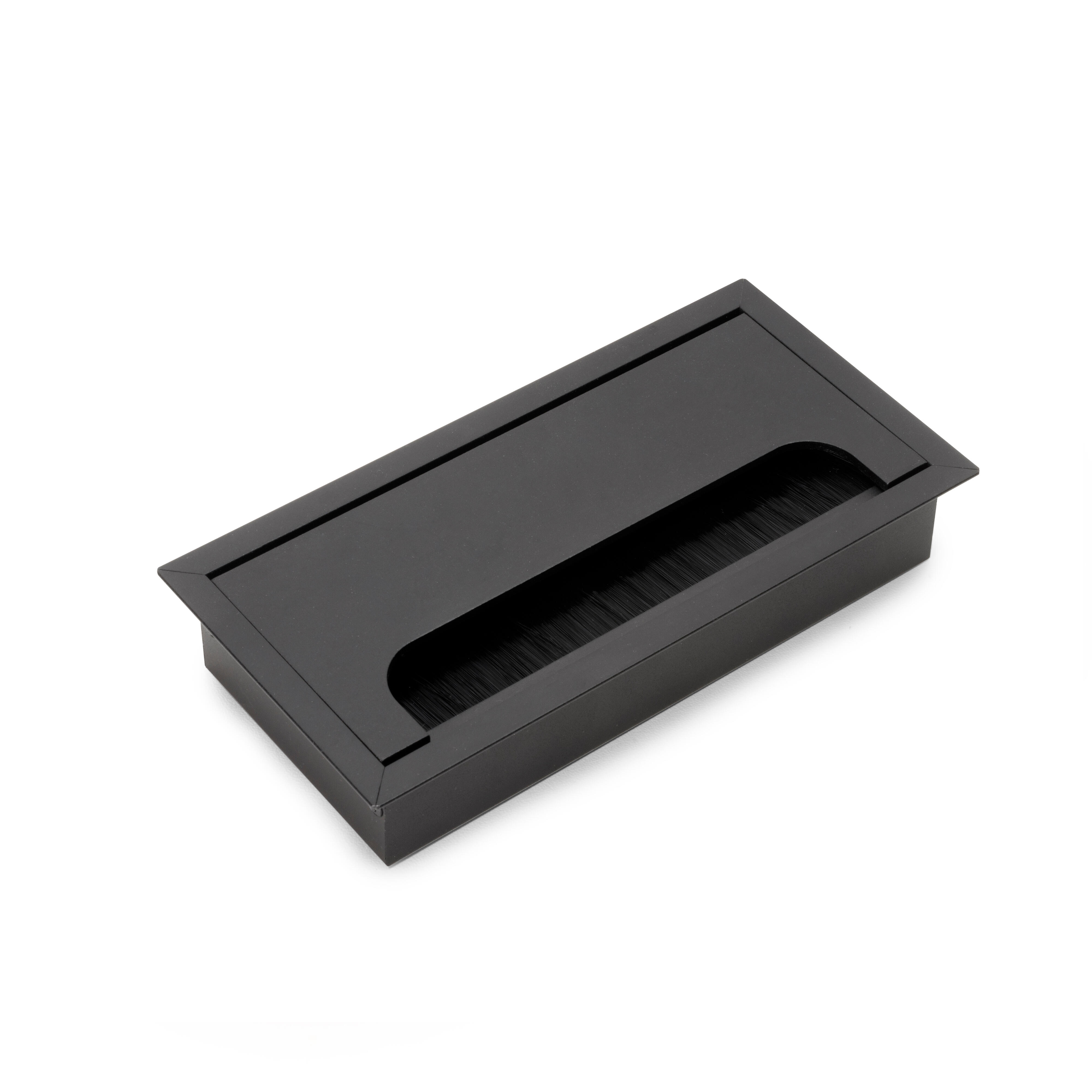 Pasacables para mesa Quadrum, rectangular, 159x80mm, para encastrar ...
