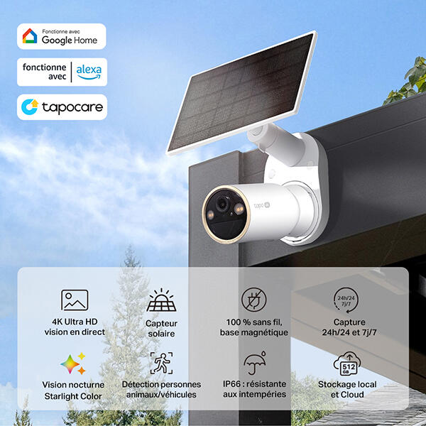 Caméra de surveillance solaire wifi TP-LINK Tapo c460 kit | Leroy Merlin