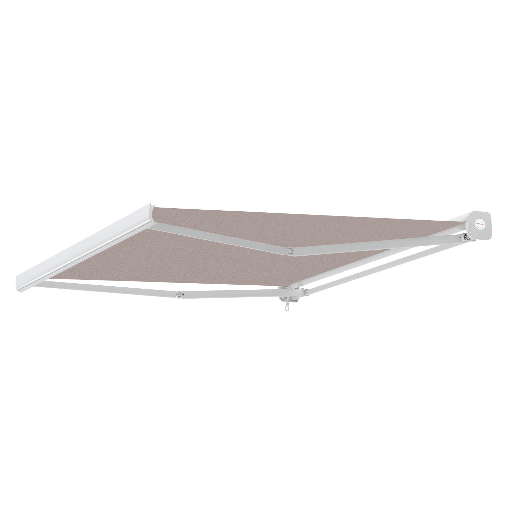 Toldo brazo extensible 6x3m para terraza Memphis cofre blanco ...