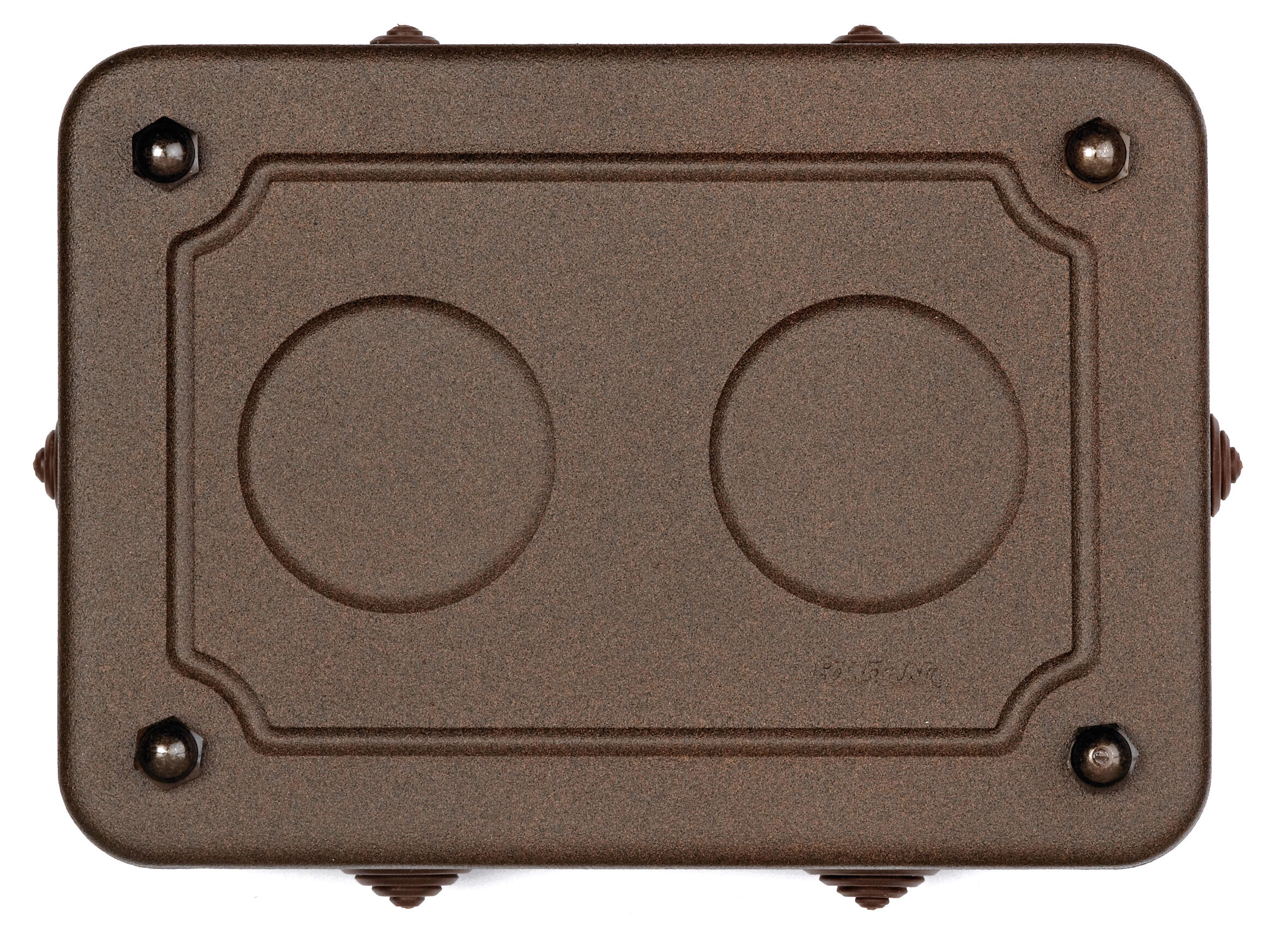 Caja metálica 2 mecanismos FONTINI metal envejecido 175x125x50 | Leroy ...