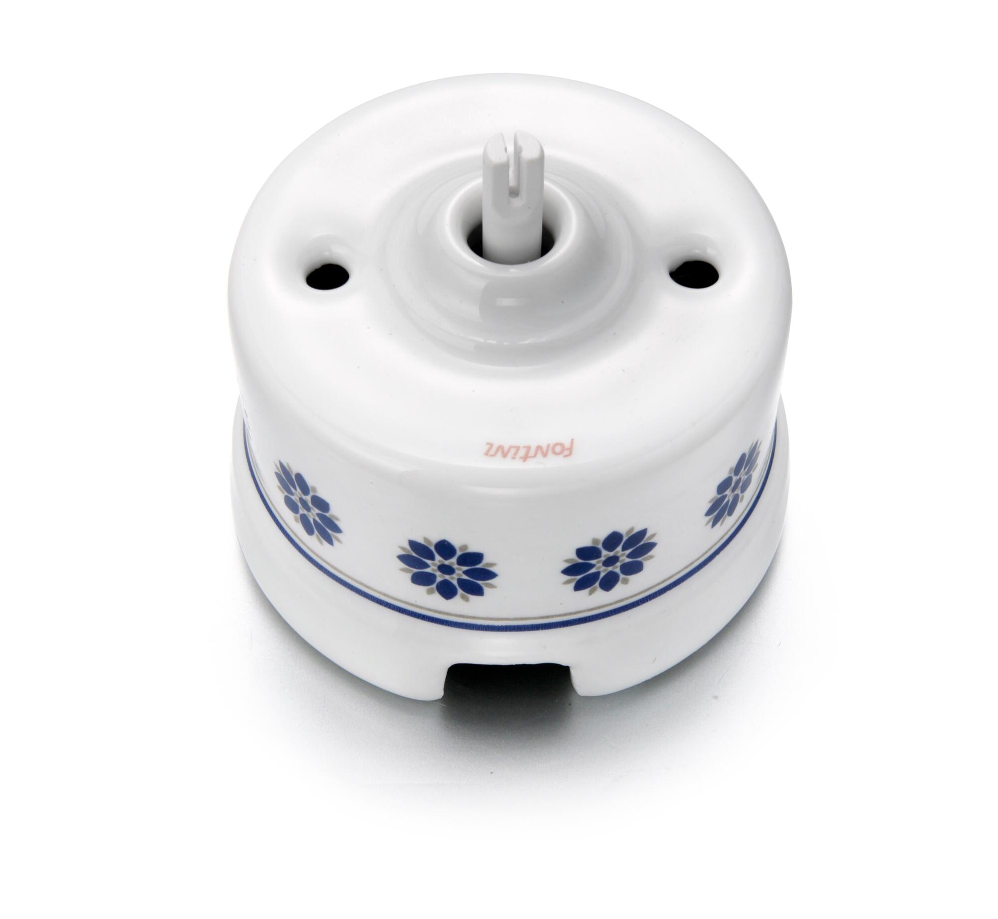 Cruzamiento porcelana FONTINI Garby decor azul/plata | Leroy Merlin