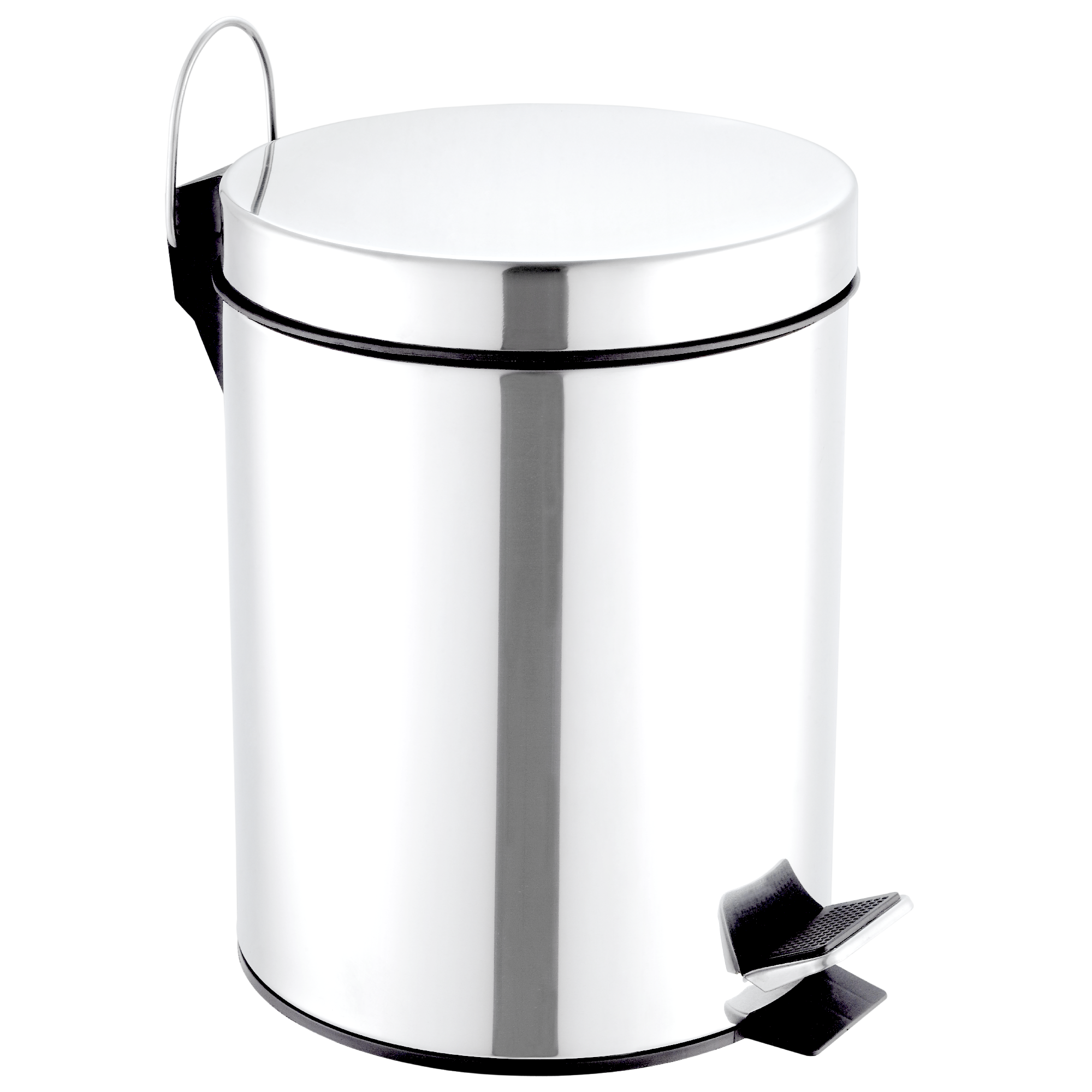 Poubelle de salle de bains 5.0 l chrome SENSEA | Leroy Merlin