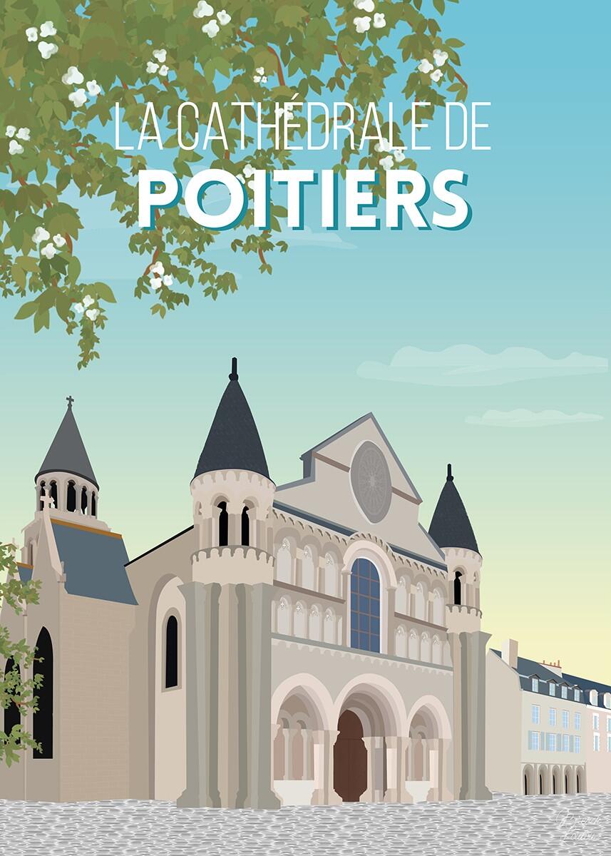 Affiche POITIERS BLUE ART l.60 x H.80 cm | Leroy Merlin