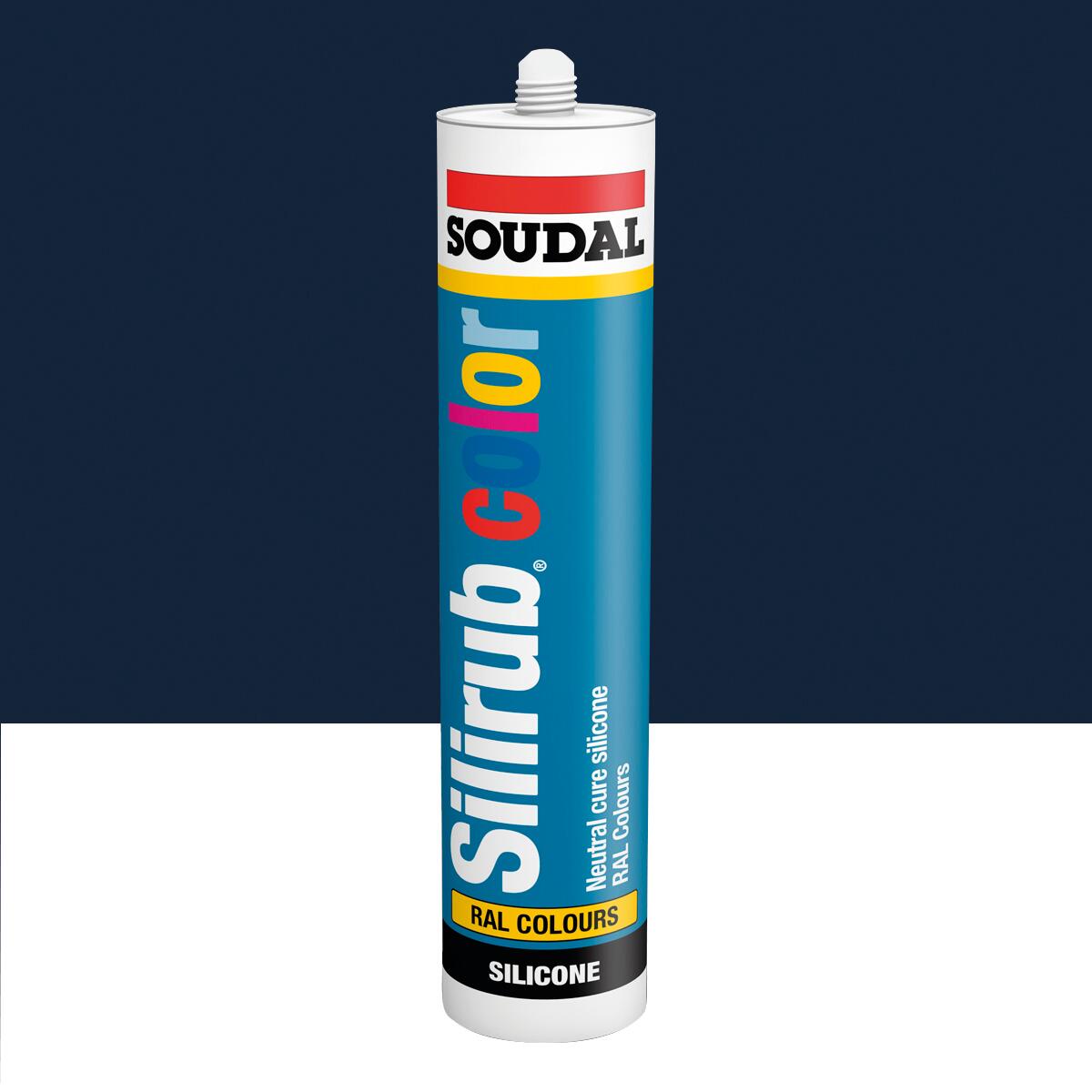 Silicone sigillante SOUDAL Multiuso Colorato RAL 5011 blu acciaio 300 ...