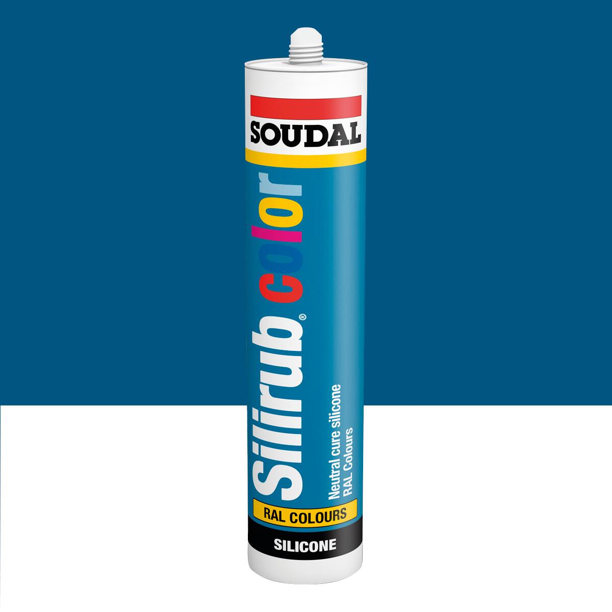 Silicone sigillante SOUDAL Multiuso Colorato RAL 5011 blu acciaio 300 ...