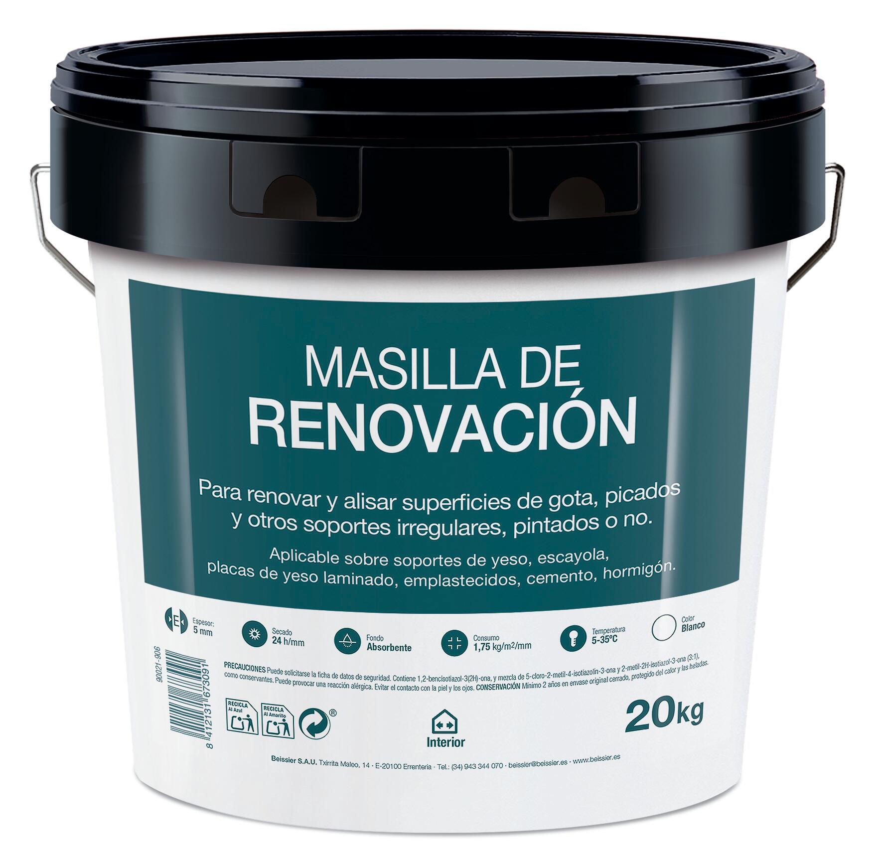 MASILLA EN PASTA AL USO RENOVACIÓN BEISSIER 20KG | Obramat