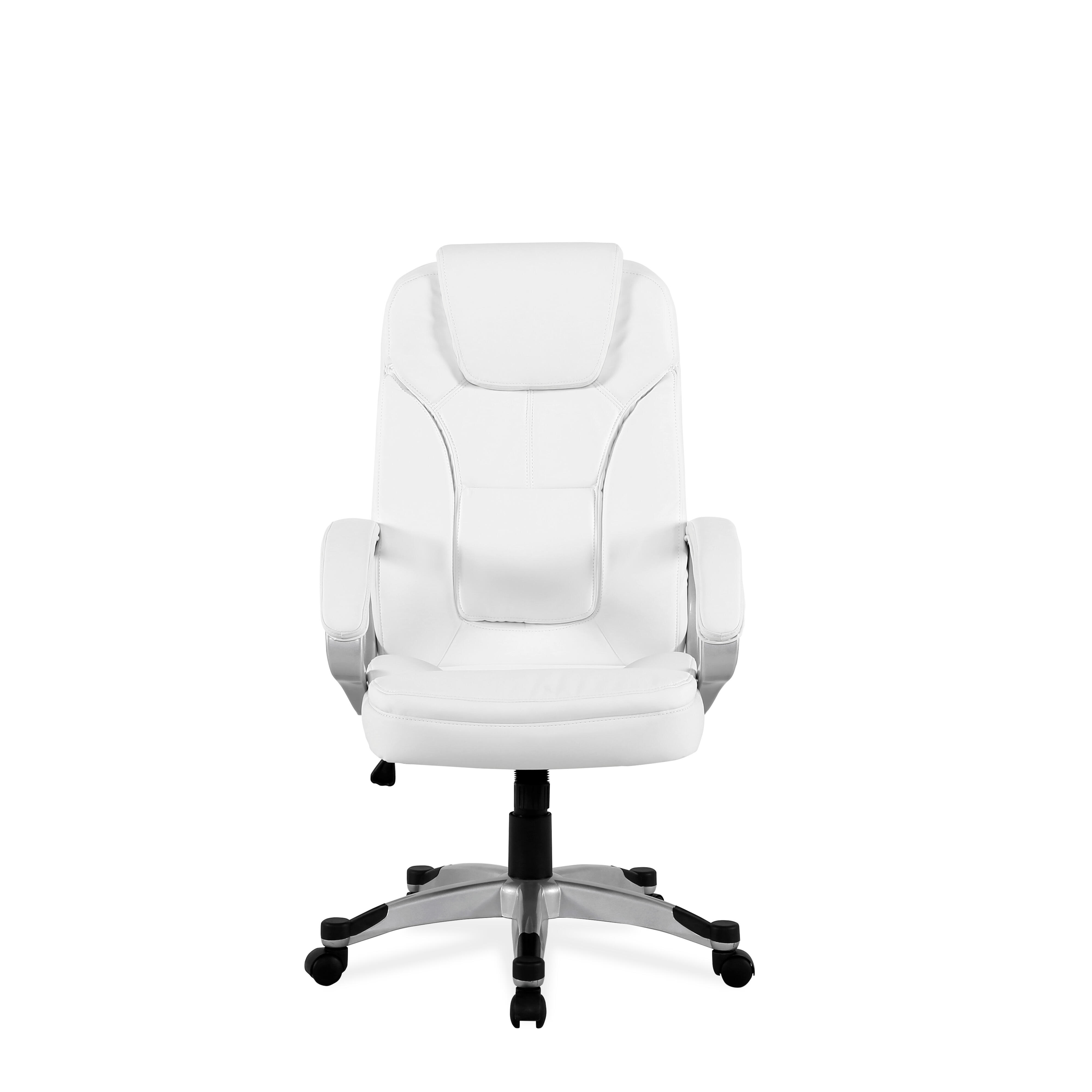 Silla de escritorio Elisabeth 64,5x125,5x70,5 cm en color blanco ...