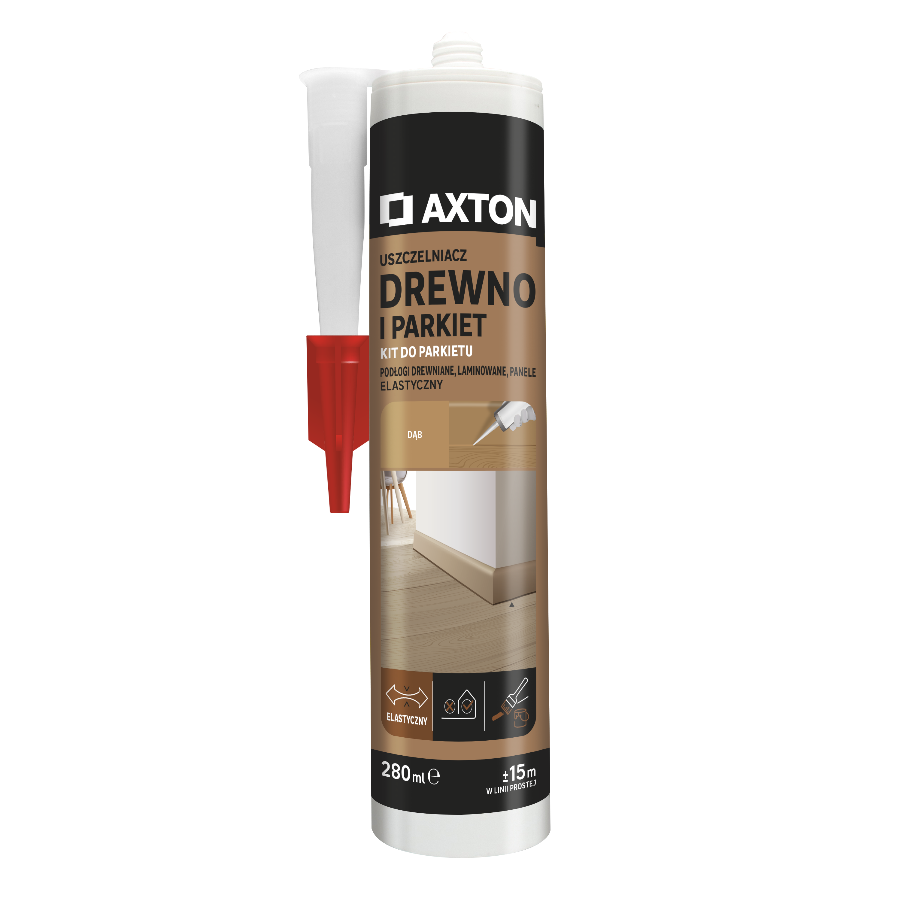 Kit do parkietu uszczelniacz DREWNO I PARKIET 280 ml Dąb AXTON - Leroy ...
