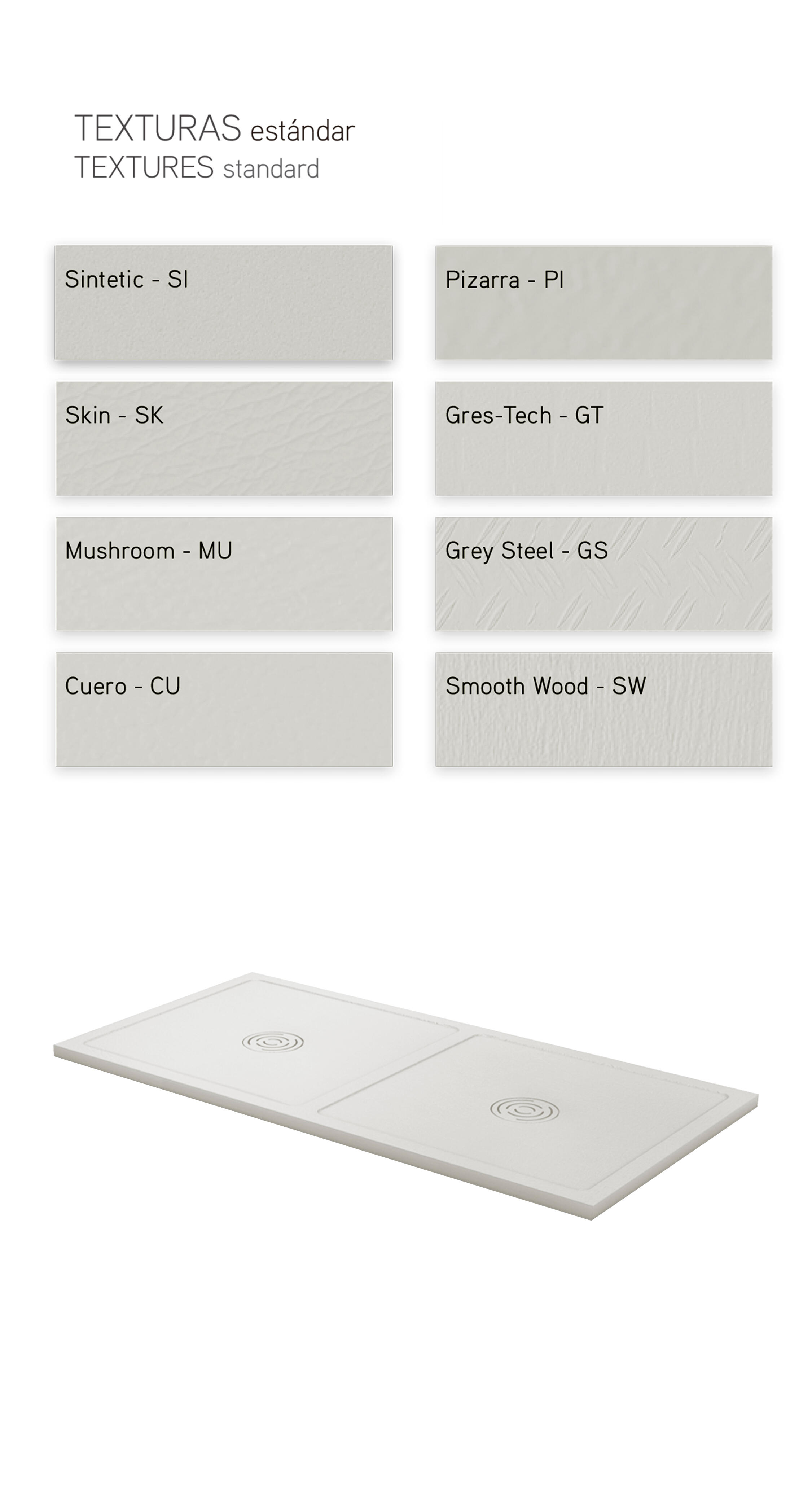 Plato de ducha UNIC U2 150x130 cm gris claro | Leroy Merlin