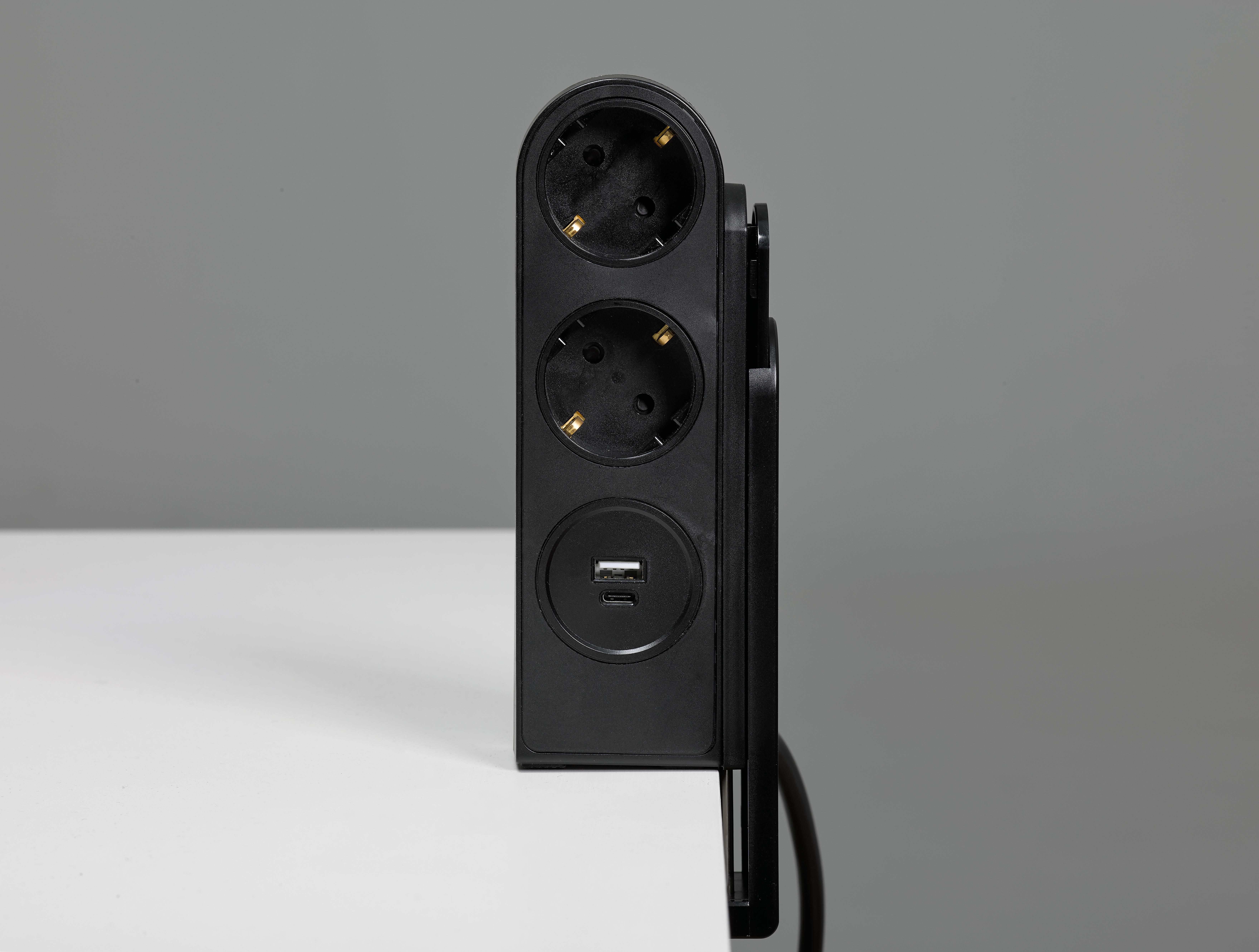 Base múltiple de 2 tomas con fijación y clip + USB-A + USB-C 1.5M SIMON ...