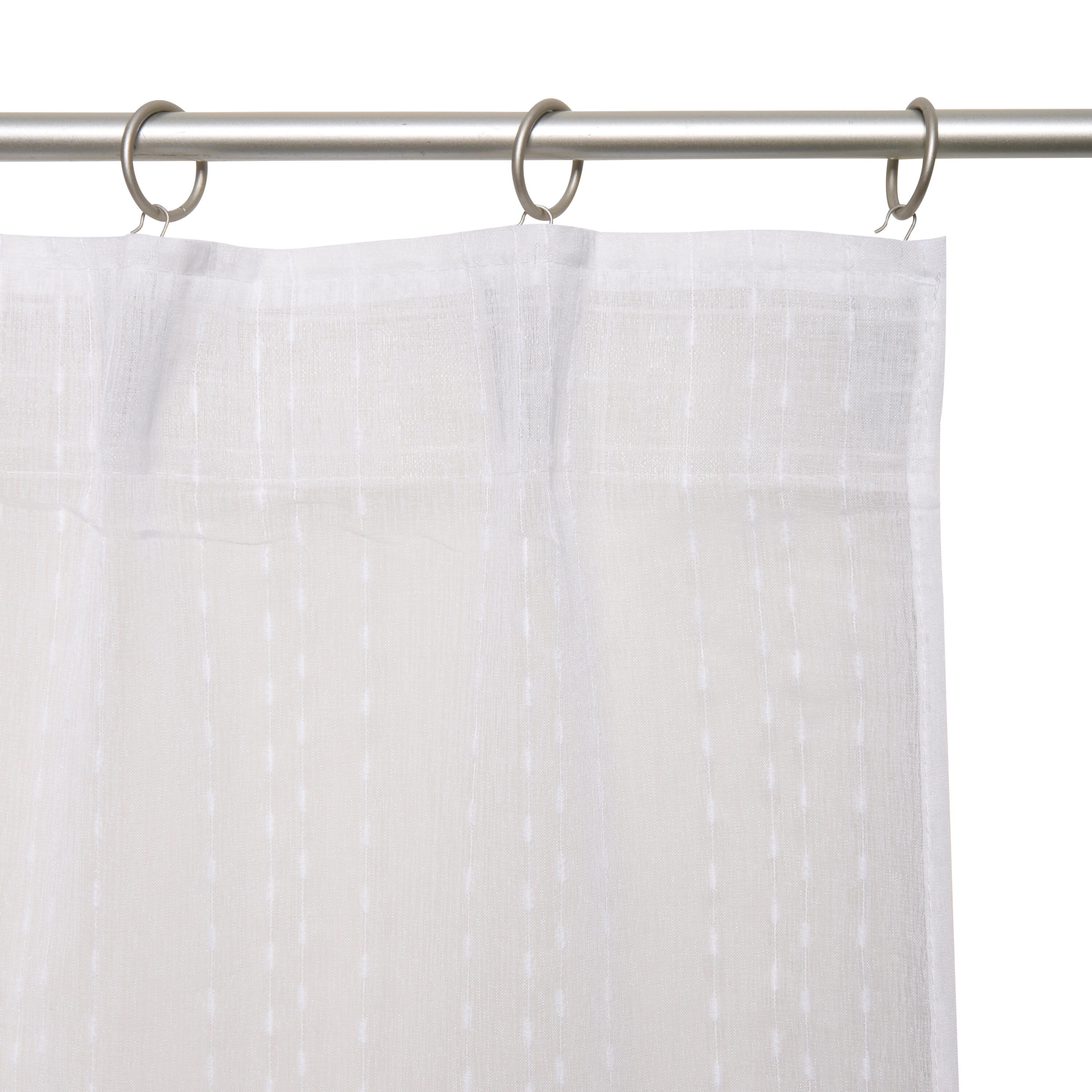 Voilage semi-transparent, Livia, blanc H.280 x l.200 cm INSPIRE | Leroy ...