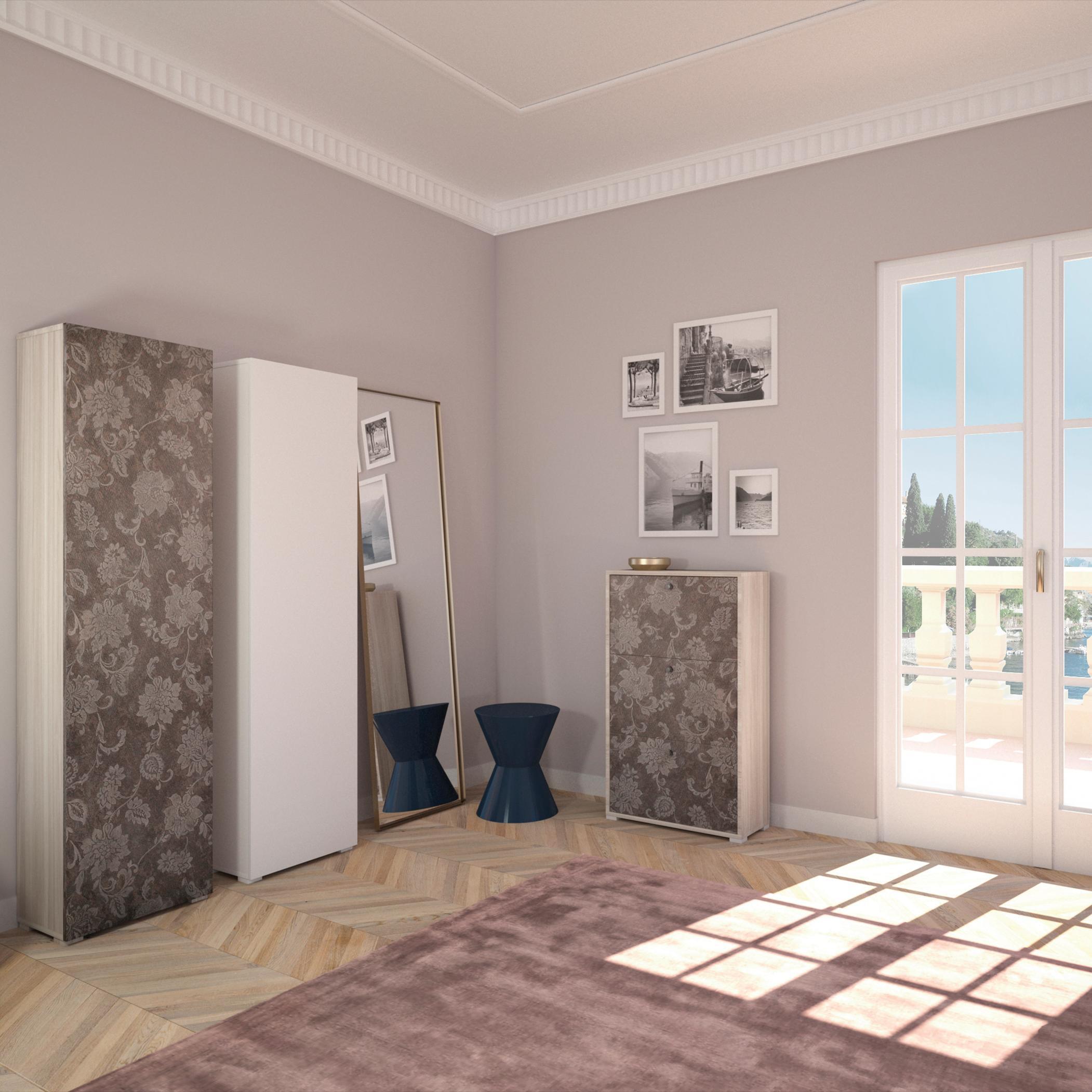 Scarpiera Olmo Fiore 3 ante doppia profondità L 67 x H 112 x P 28 cm 18 ...