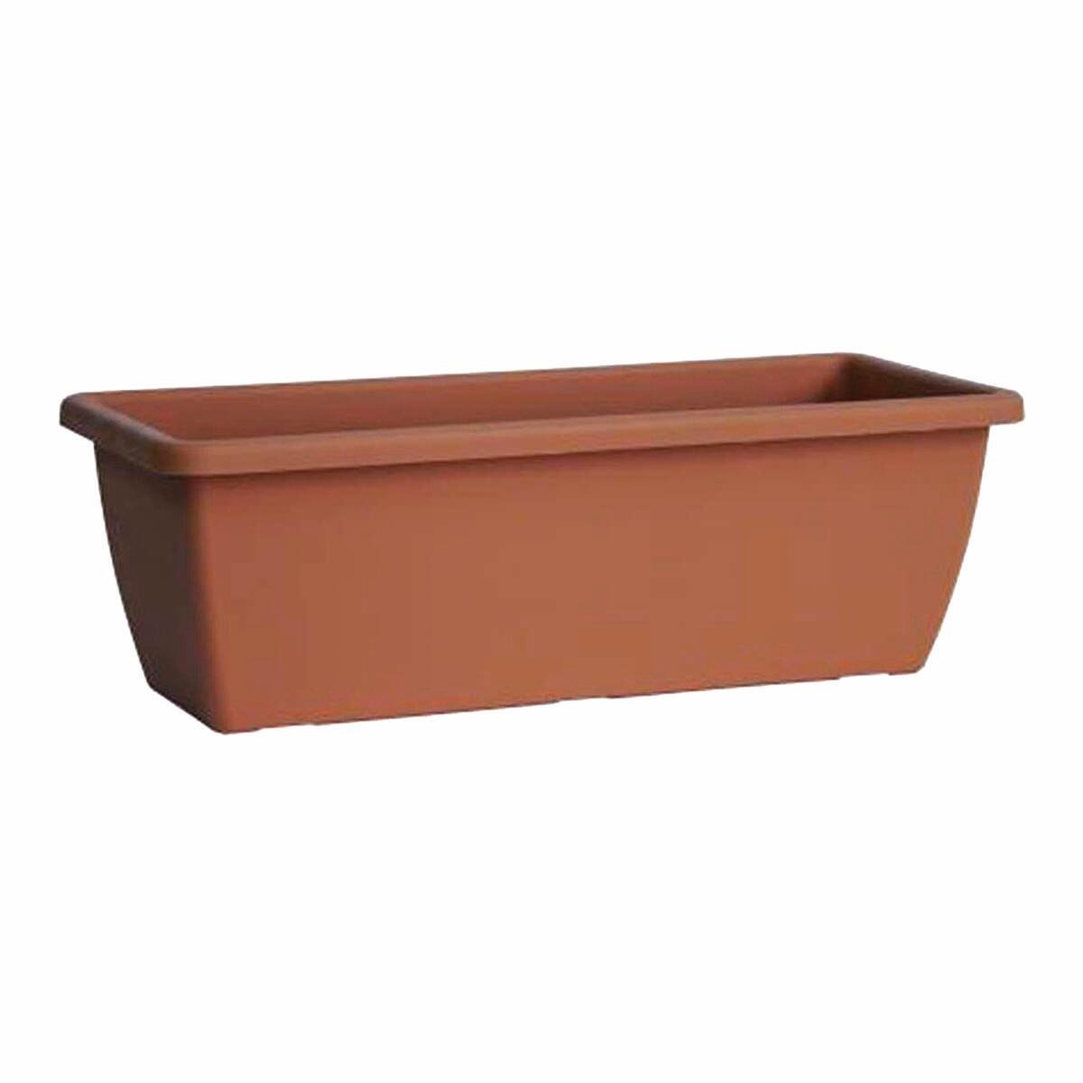 Fioriera EURO3PLAST in polipropilene terracotta H 16 x L 40 x P 20 cm ...