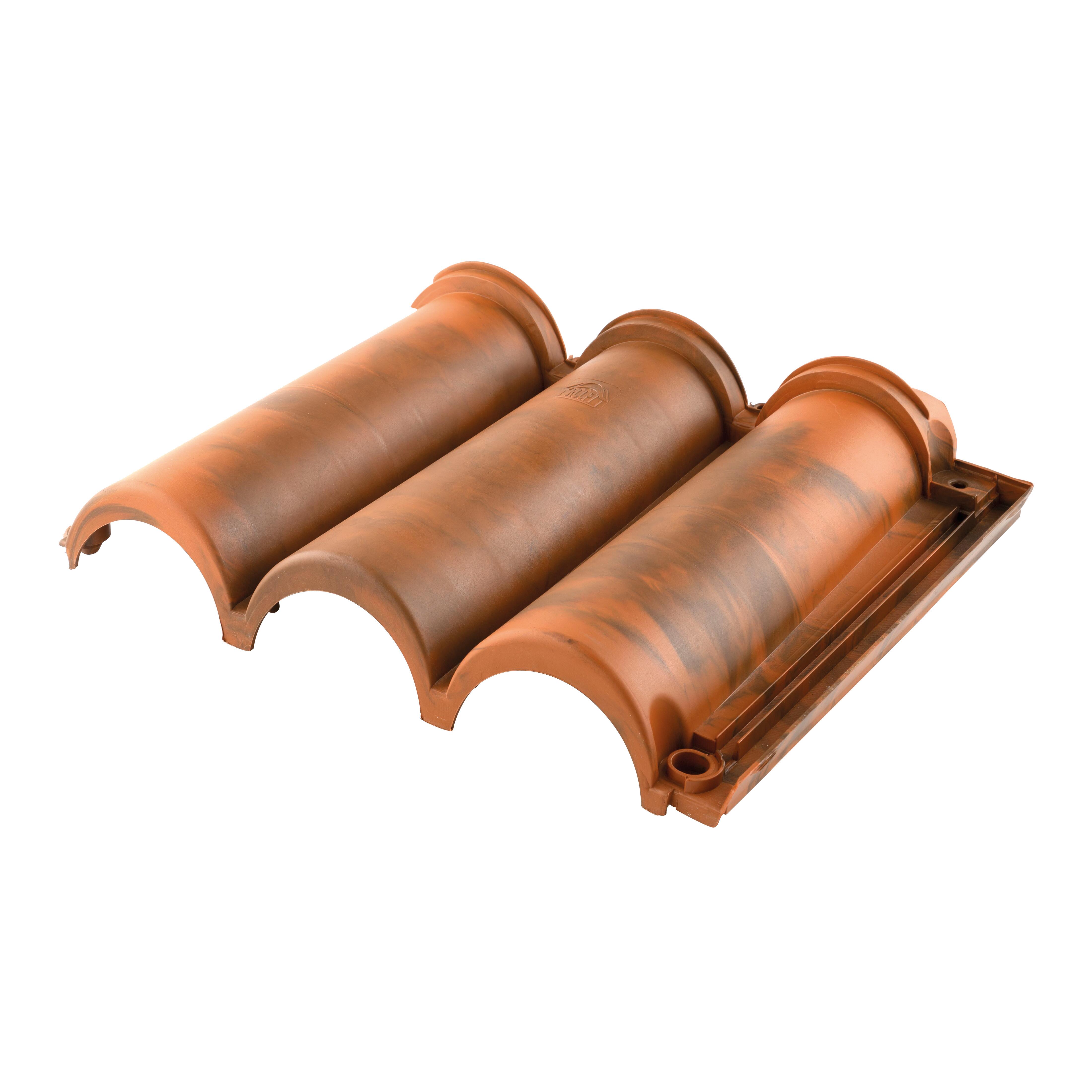 Tegola ROOFY Senese in polipropilene terre volterrane 36 x 45 cm, Sp 5 ...