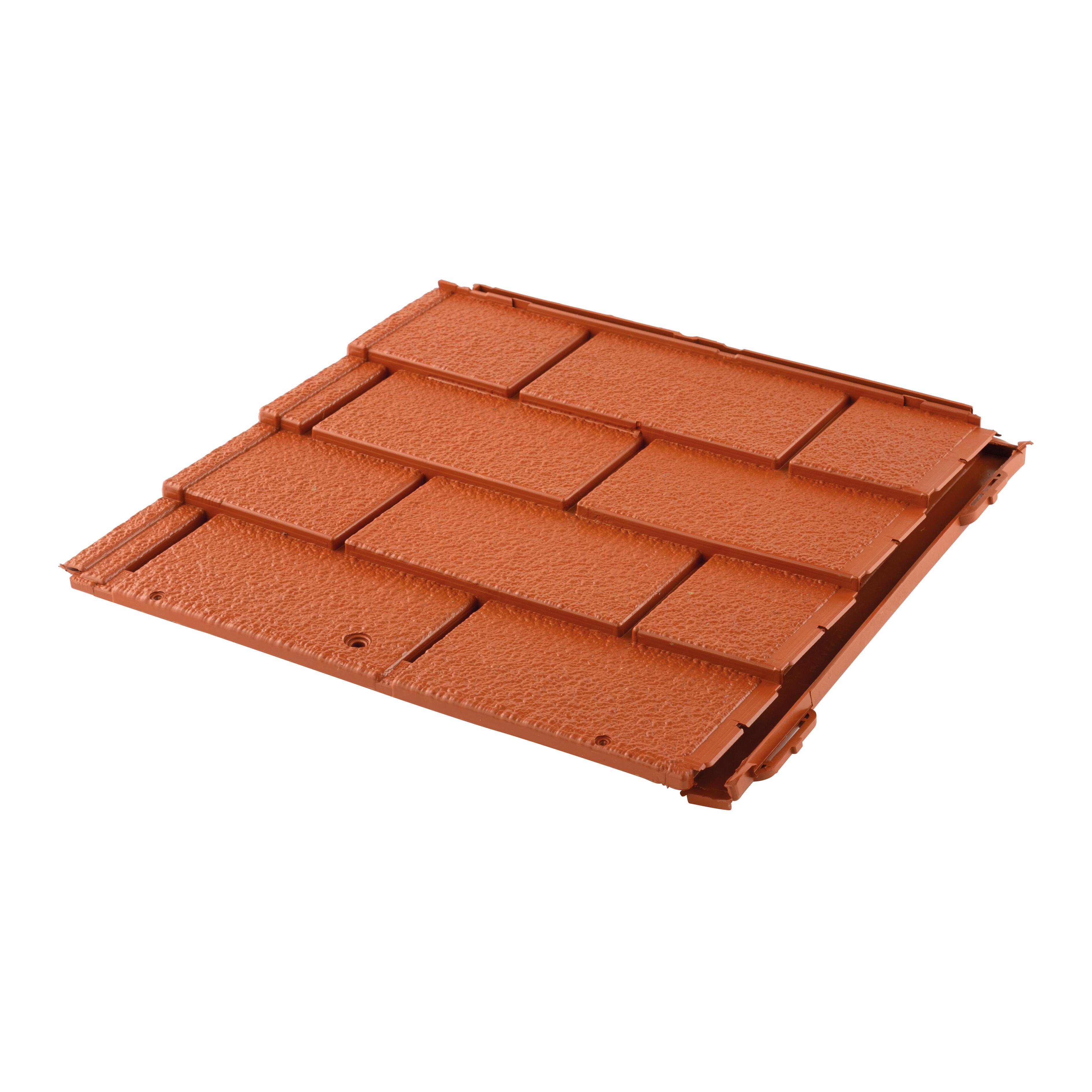 Tegola ROOFY Canadese in polipropilene terracotta 40 x 40 cm, Sp 5 mm ...