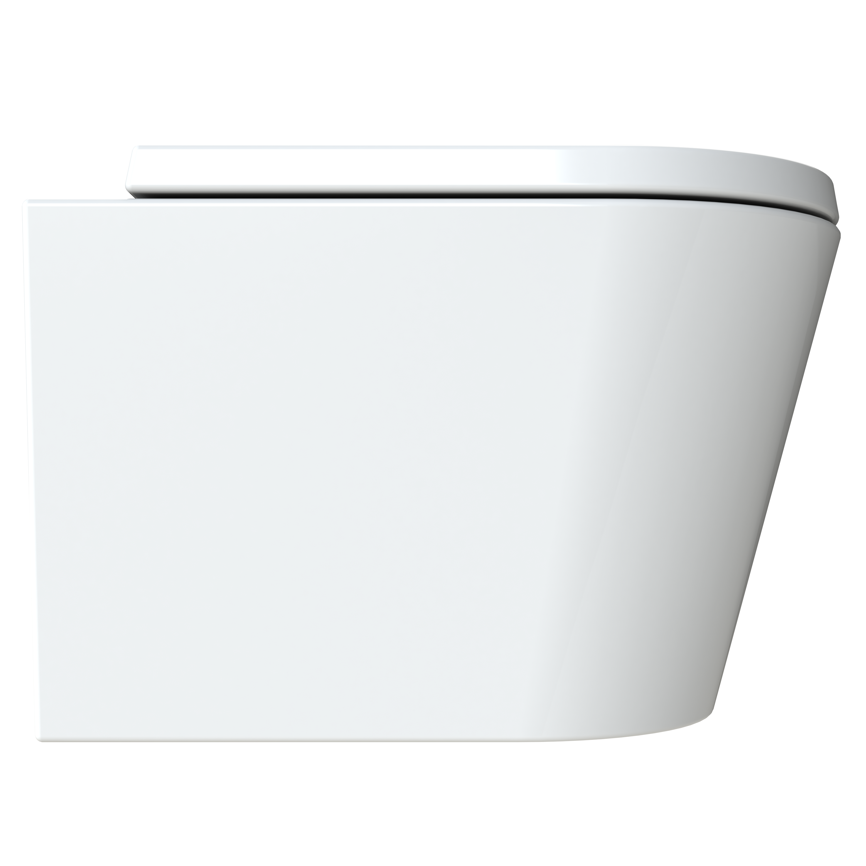 Vaso WC filomuro SENSEA neo, sedile incluso P 54.2 x L 36.3 x H 39.5 cm ...