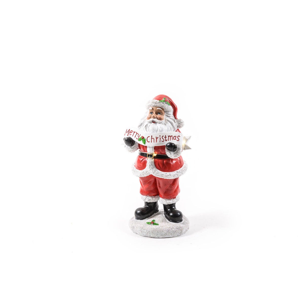 Figura natalizia multicolore babbo natale in resina L 12 H 20.5 cm | Leroy Merlin