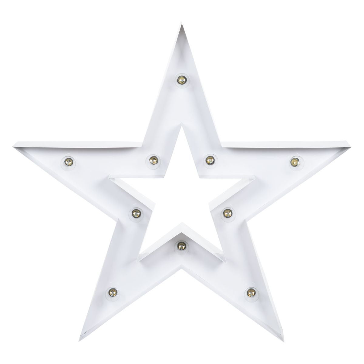 Stella decorativa luminosa 10 lampadine led bianco caldo L 0.1 m x H 90 ...
