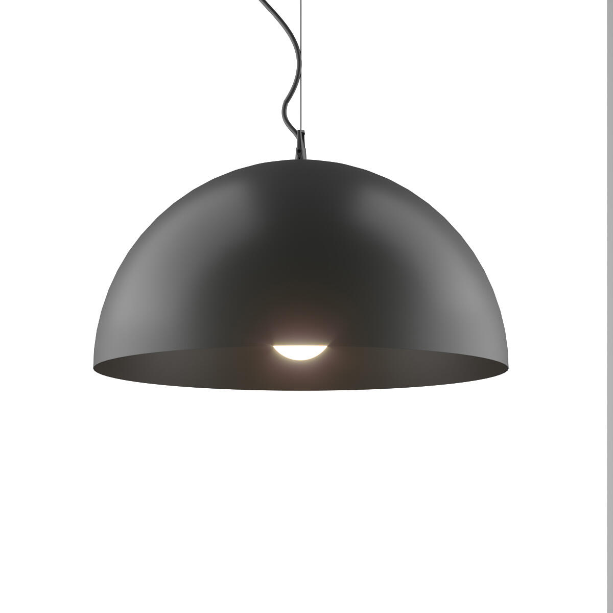 Lampadario Design Emisfero nero 3x E27 | Leroy Merlin