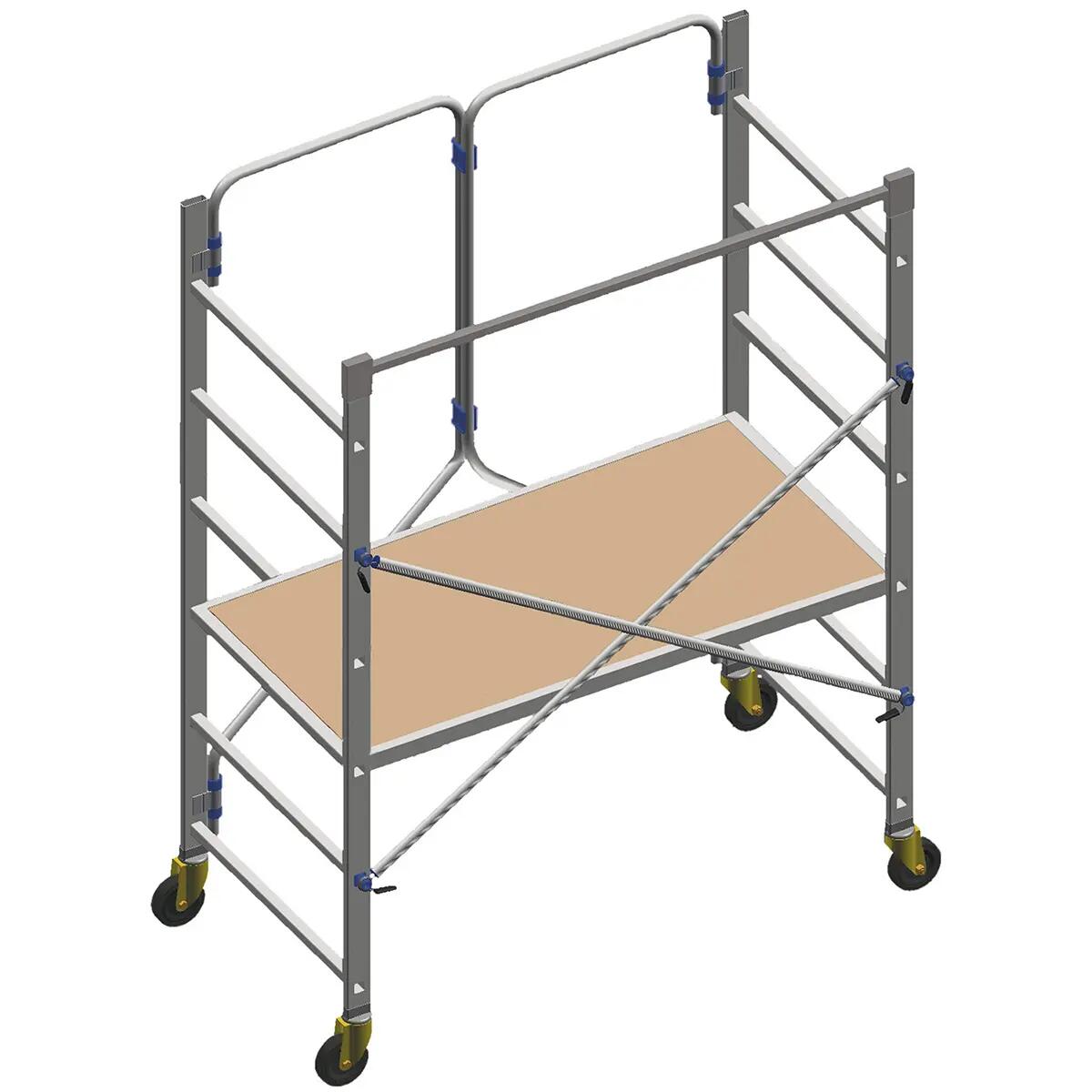 Trabattello SPECIAL PIEGO in alluminio portata max 150 kg dimensioni 1 ...