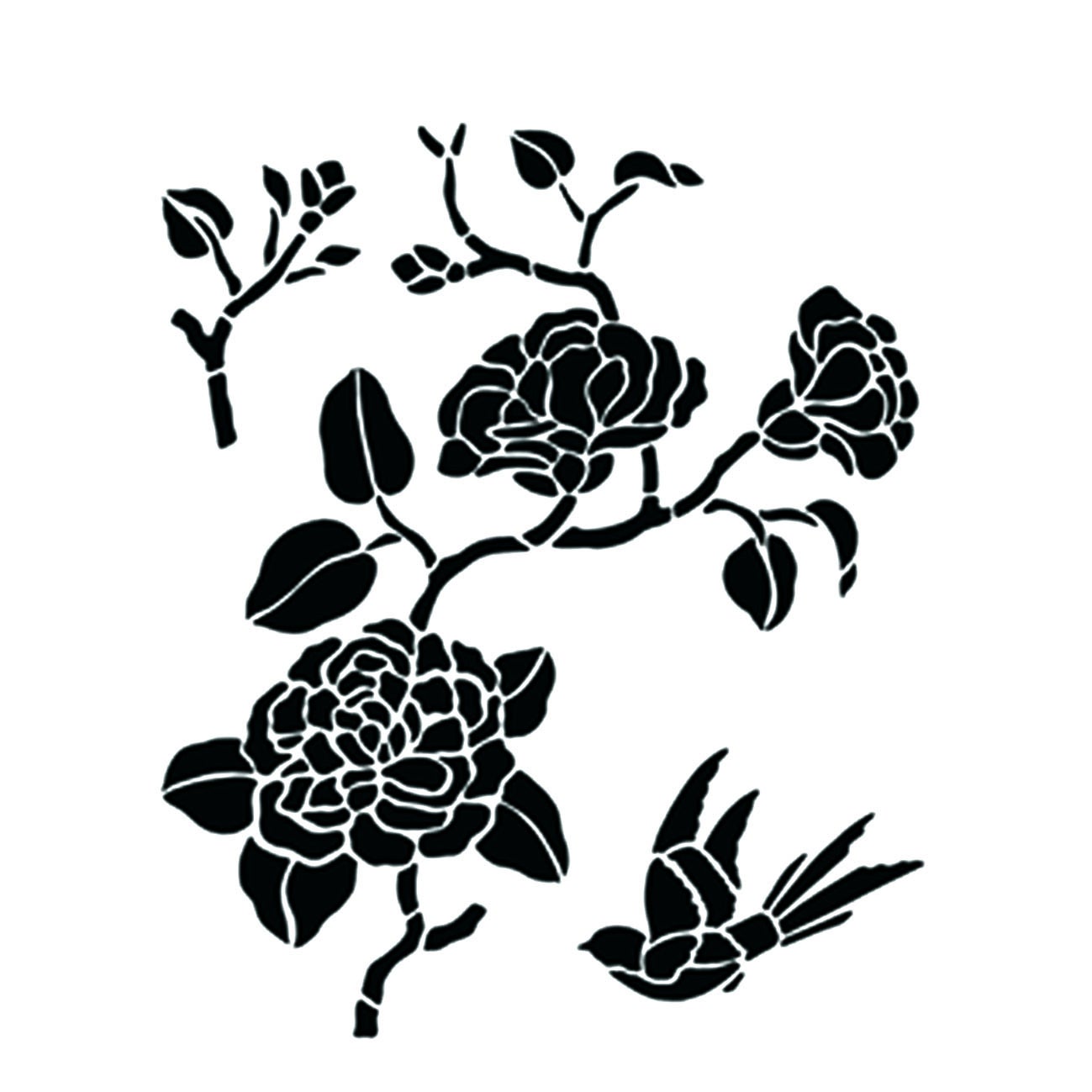 Stencil tema frutti e fiori N.4 35 x 40 cm | Leroy Merlin
