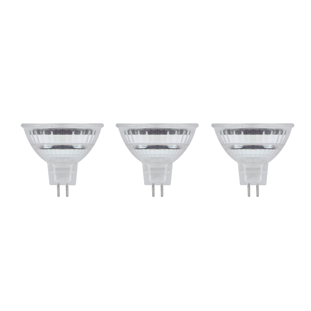 Σετ λάμπες LED clear LEXMAN 5W 450 LUMEN GU5.3 4000K ουδέτερο φως
