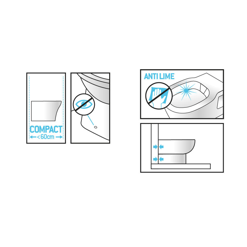 Bidé blanco Neo SENSEA | Leroy Merlin