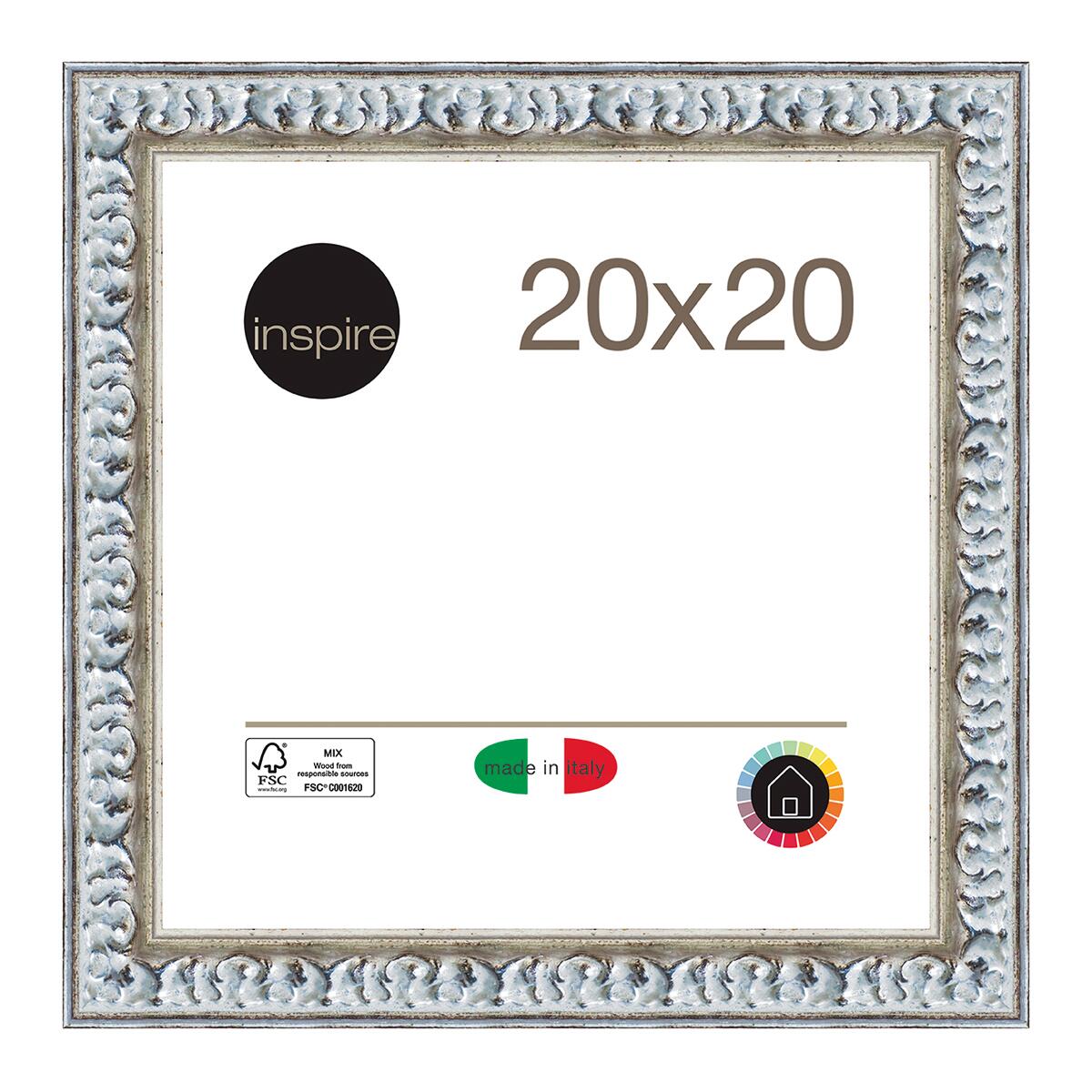 Cornice INSPIRE Baroque argento per foto da 20x20 cm | Leroy Merlin