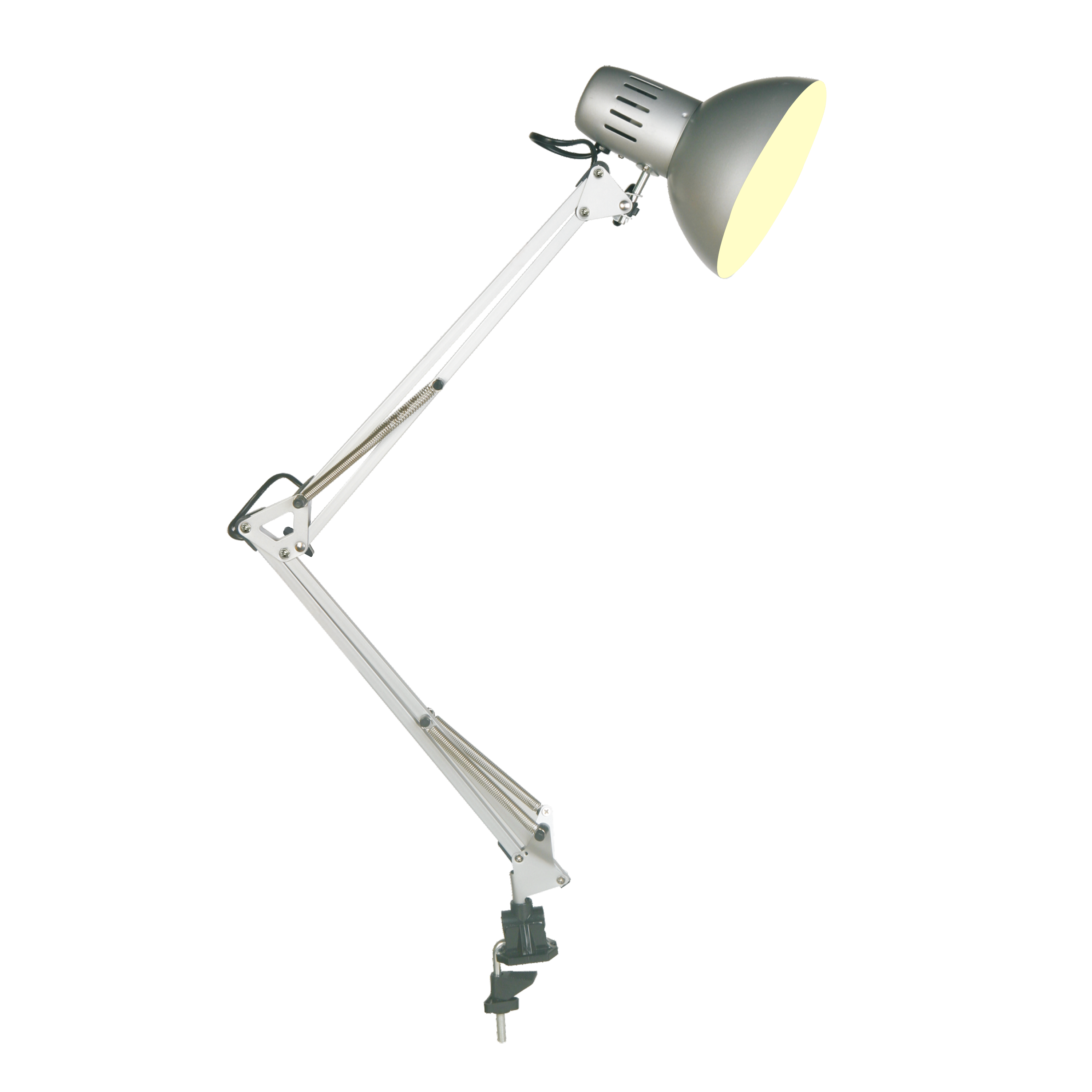 Flexo INSPIRE Pinza Arquitecto E27 gris | Leroy Merlin