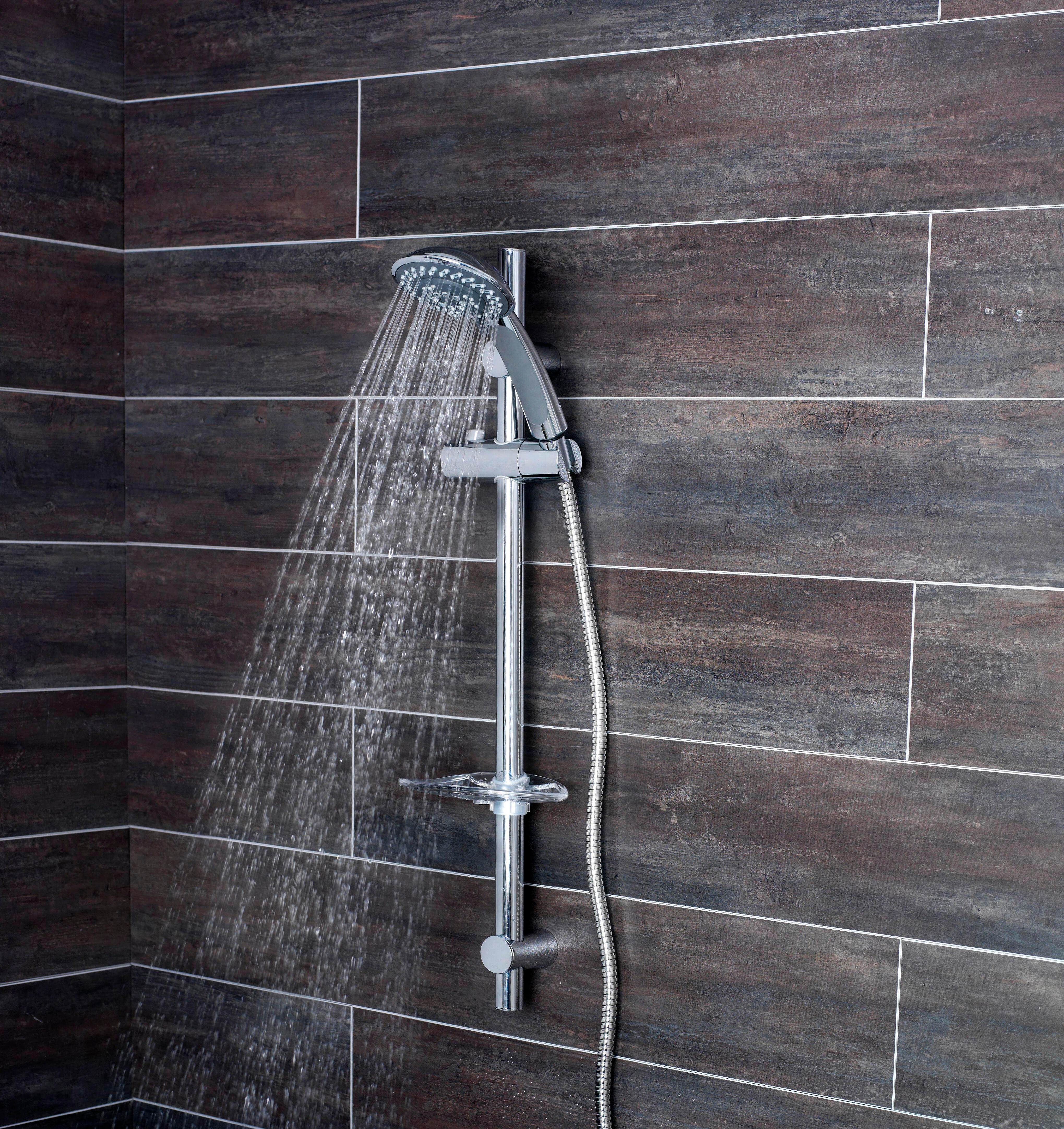 Pommeau de douche 4 jets, flexible et barre, SENSEA Docce | Leroy Merlin
