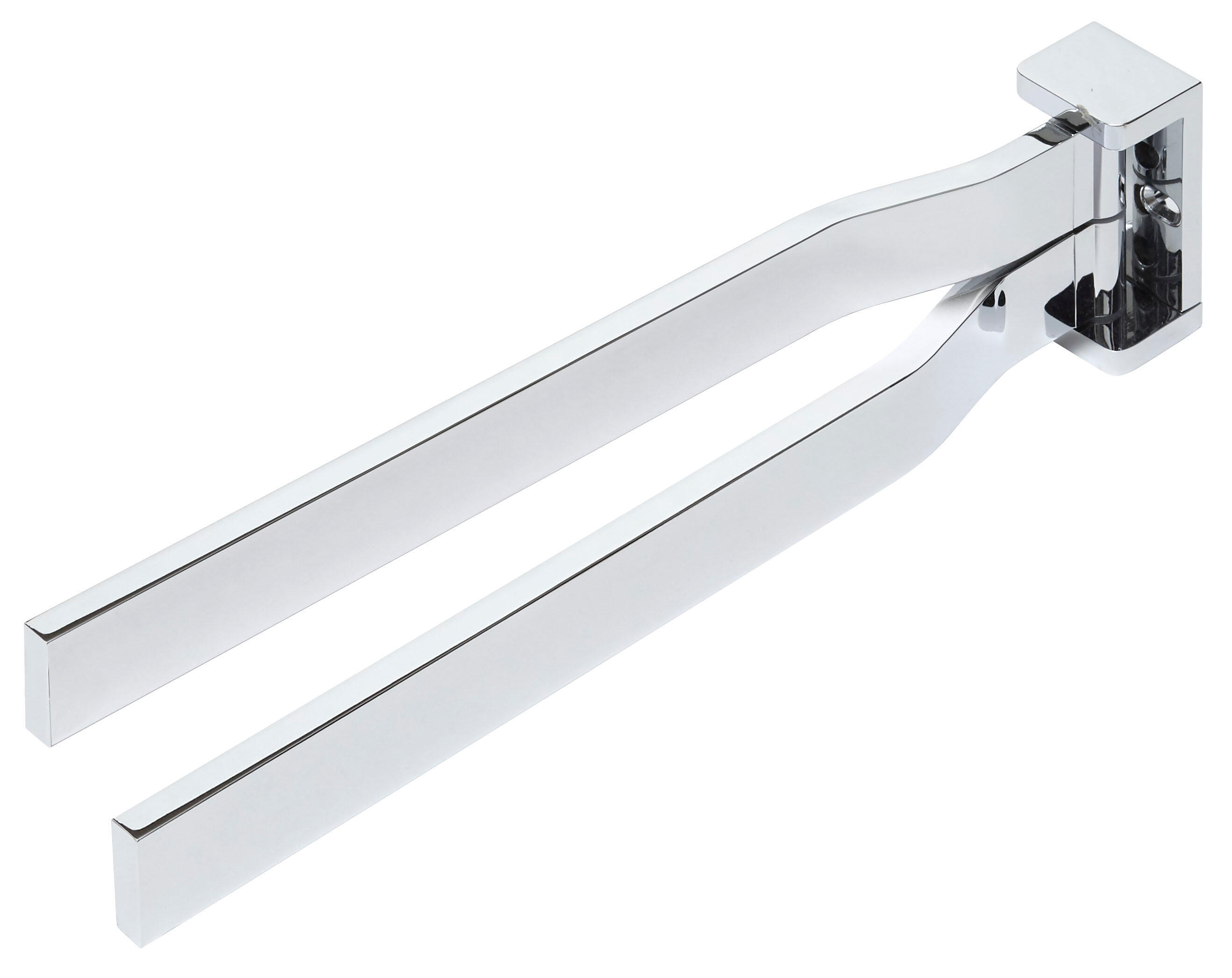 Portasciugamani da parete 2 bracci cromato | Leroy Merlin