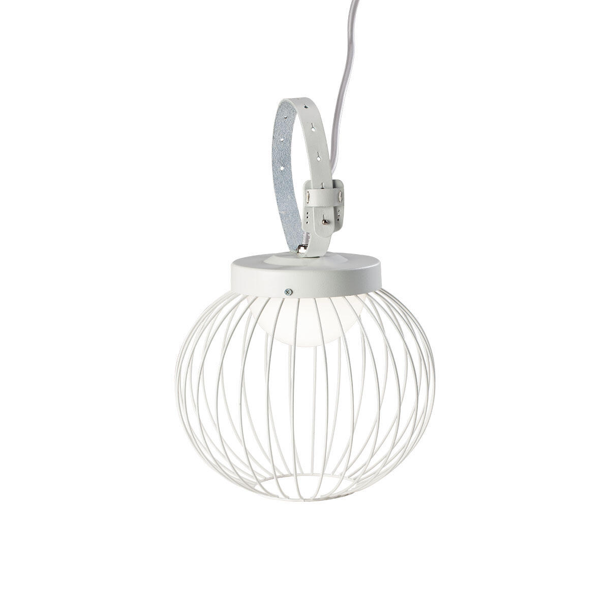 Lampadario LED Cage bianco, luce naturale 1700 lumen, SOVIL, IP65 ...
