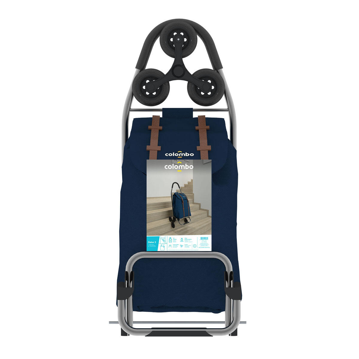 Trolley spesa con ruote blu | Leroy Merlin