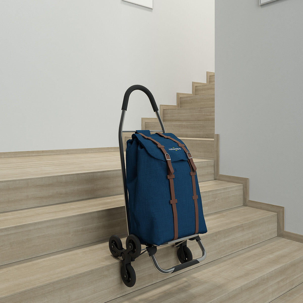 Trolley spesa con ruote blu | Leroy Merlin