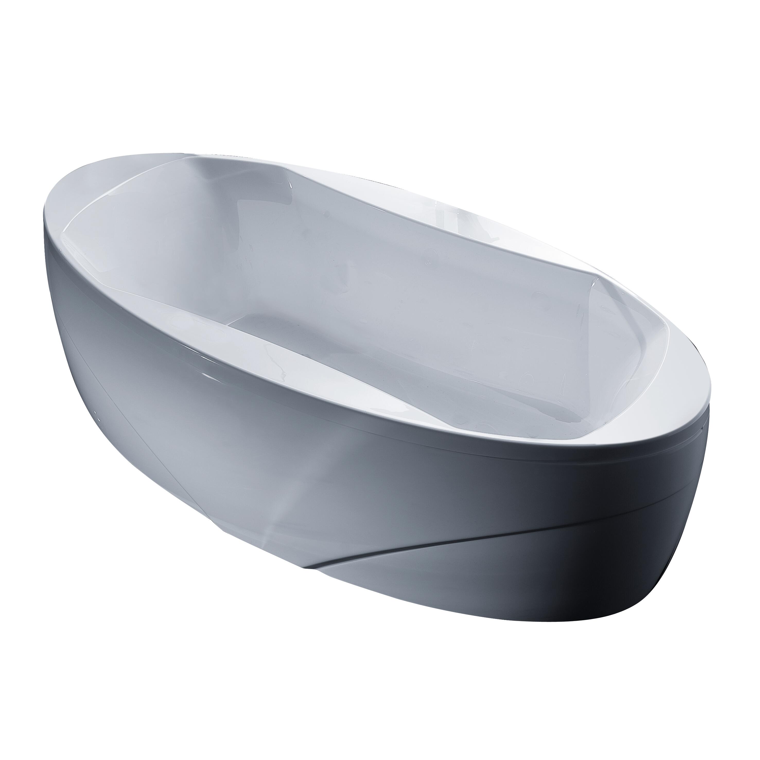 Vasca a isola ovale Thalia Bianco 190 x 90 cm | Leroy Merlin