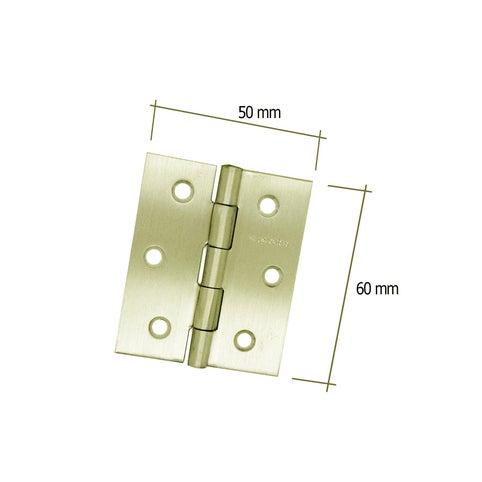 Μεντεσές για ντουλάπι/έπιπλο Μ60xΠ50mm σε χρυσό χρώμα