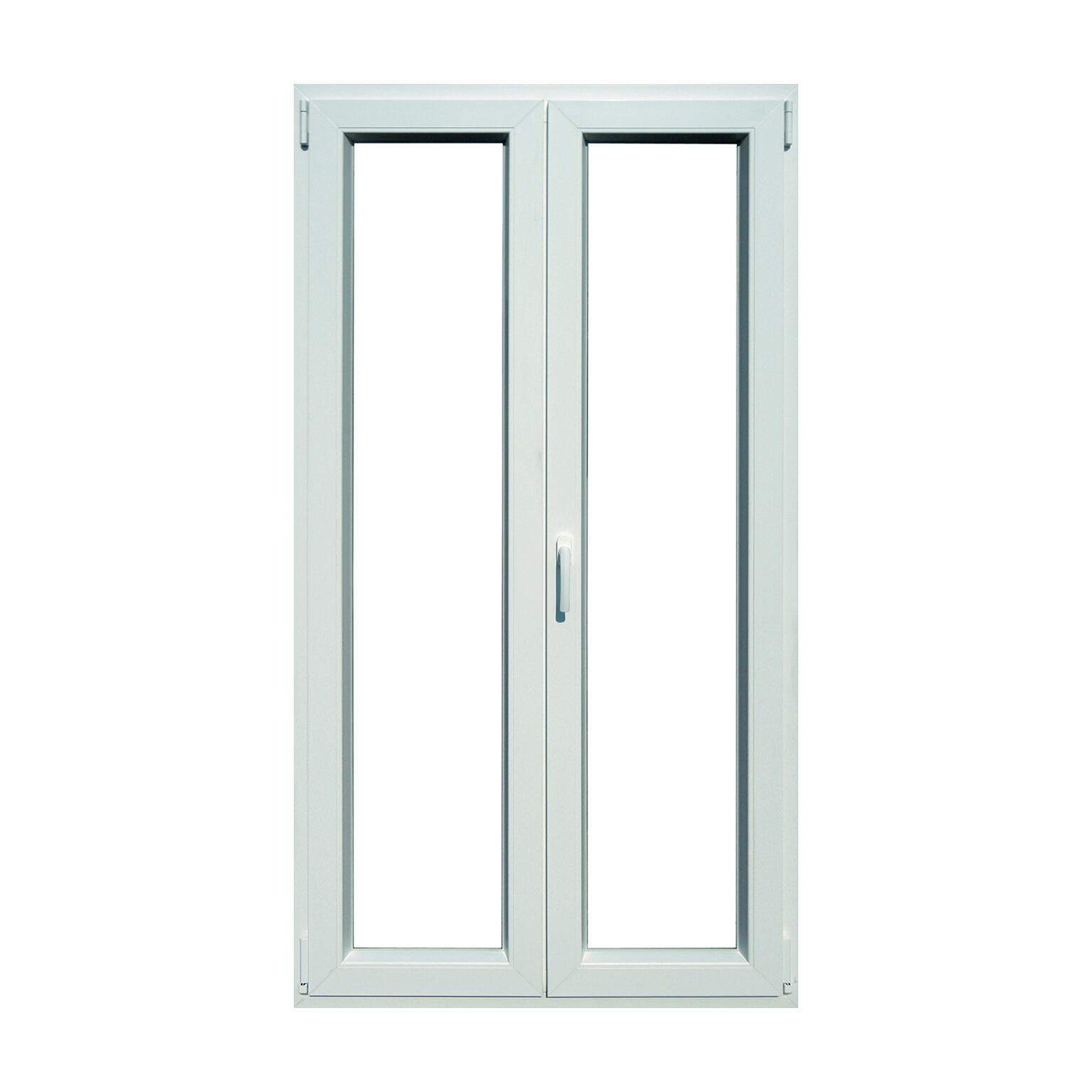 Portafinestra in PVC bianco L 120 x H 220 cm, 2 ante apertura a destra ...