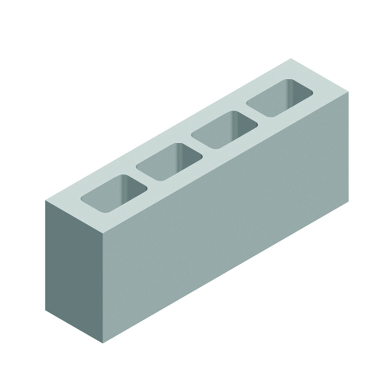 Blocco cemento con 4 fori L 50 x L 12 x H 20 cm | Leroy Merlin
