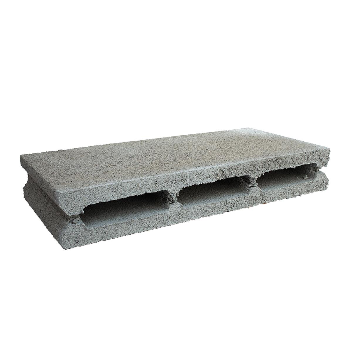 Blocco cemento in calcestruzzocon 3 fori L 50 x H 25 x Sp 10 cm | Leroy ...