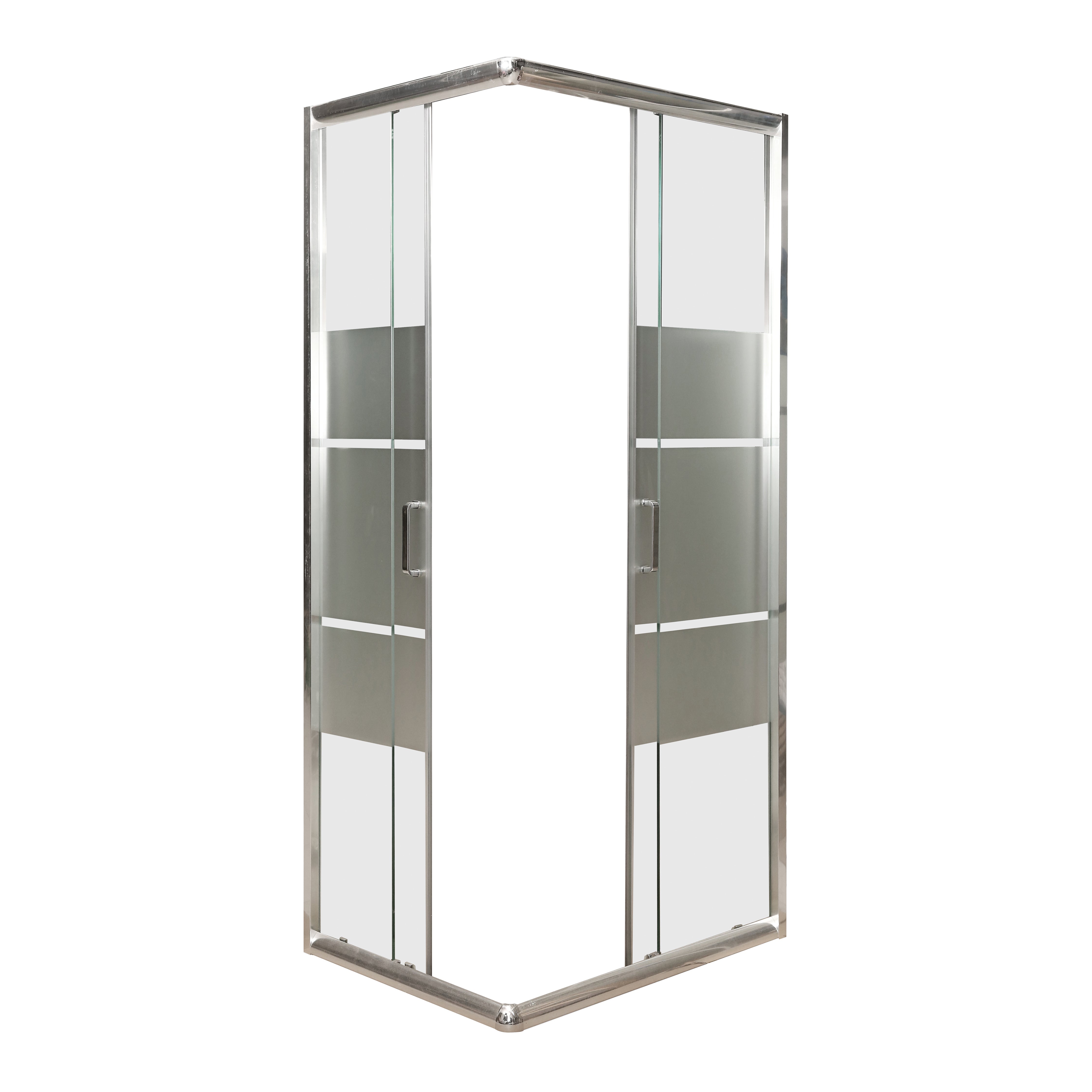 Box doccia con ingresso angolare rettangolare scorrevole holay L 90 x L ...