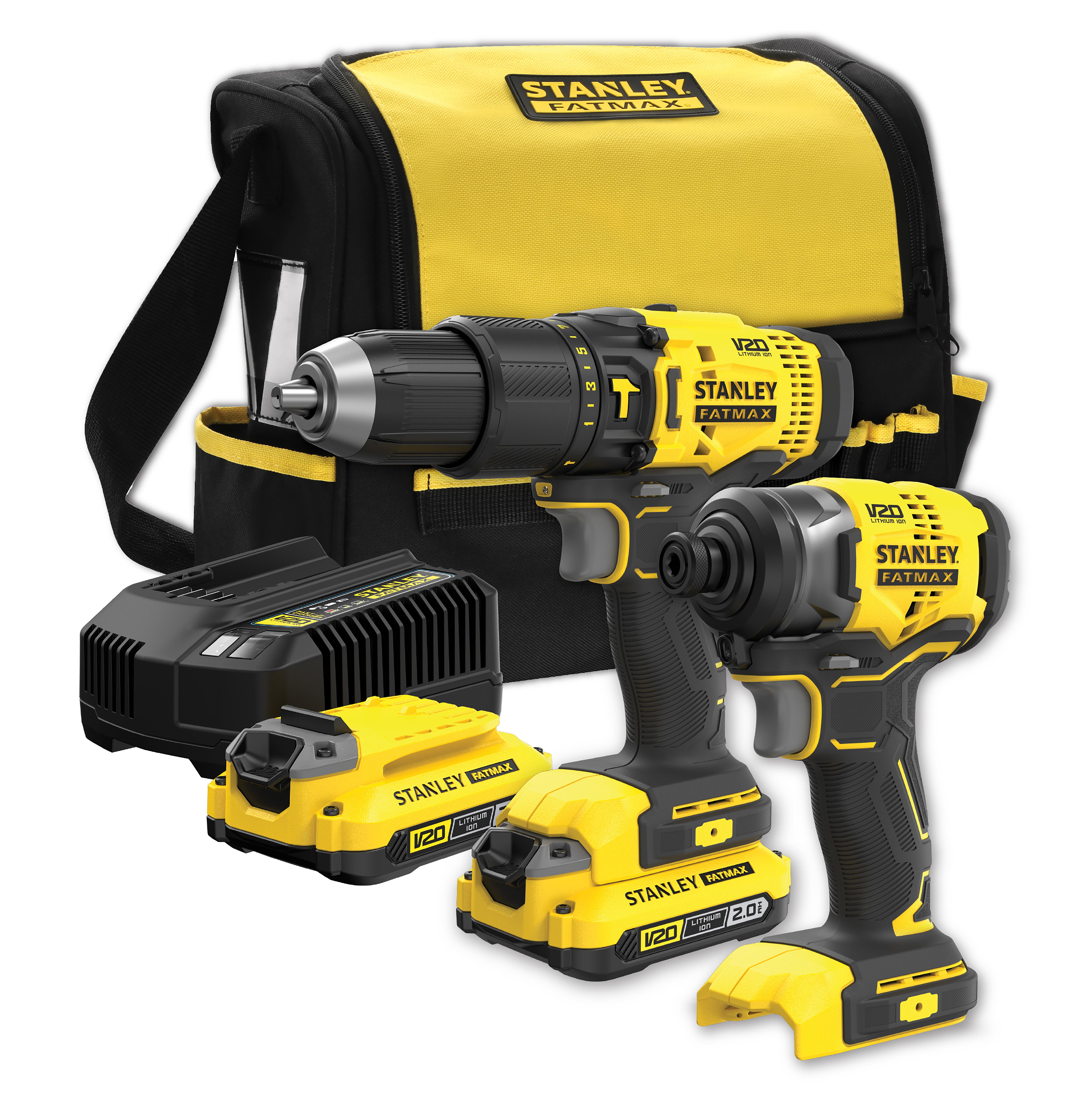 Trapano a batteria STANLEY FATMAX SFMCD711 + Avvitatore ad impulsi ...