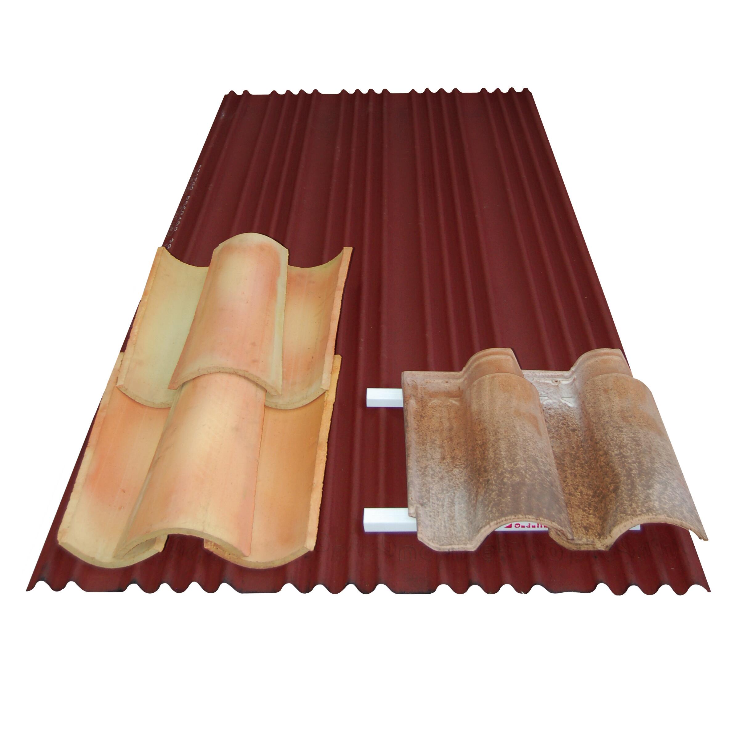 Lastra ondulata sottocoppo SC 470 ONDULINE bitume L 200 x L 108 cm, Sp ...