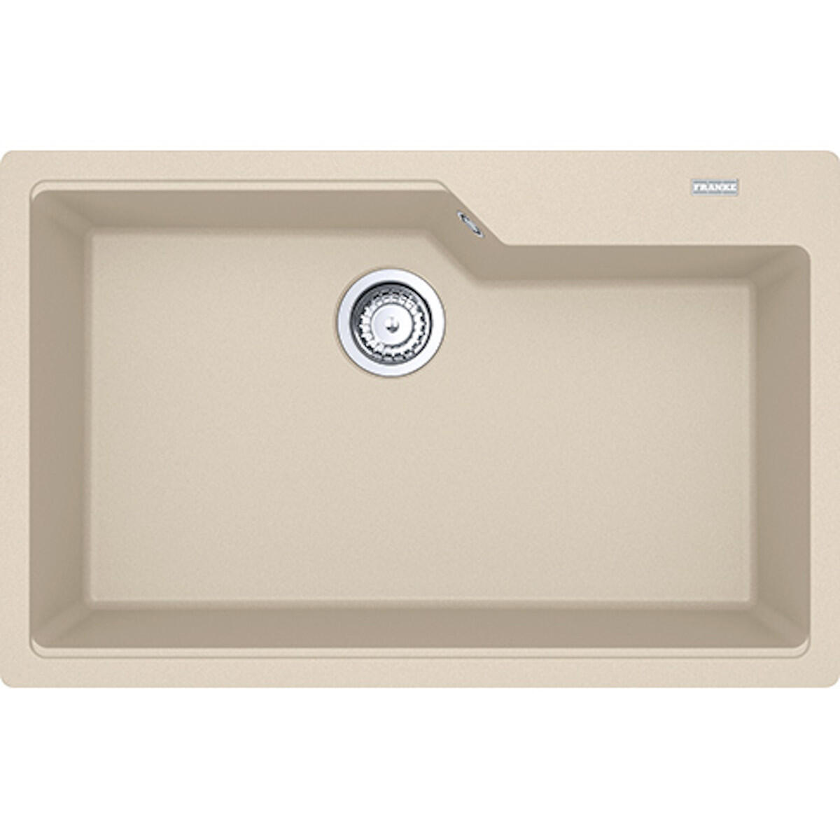 Lavello integrato 1 vasca FRANKE Urban fragranite L 50 x L 78 cm avena ...