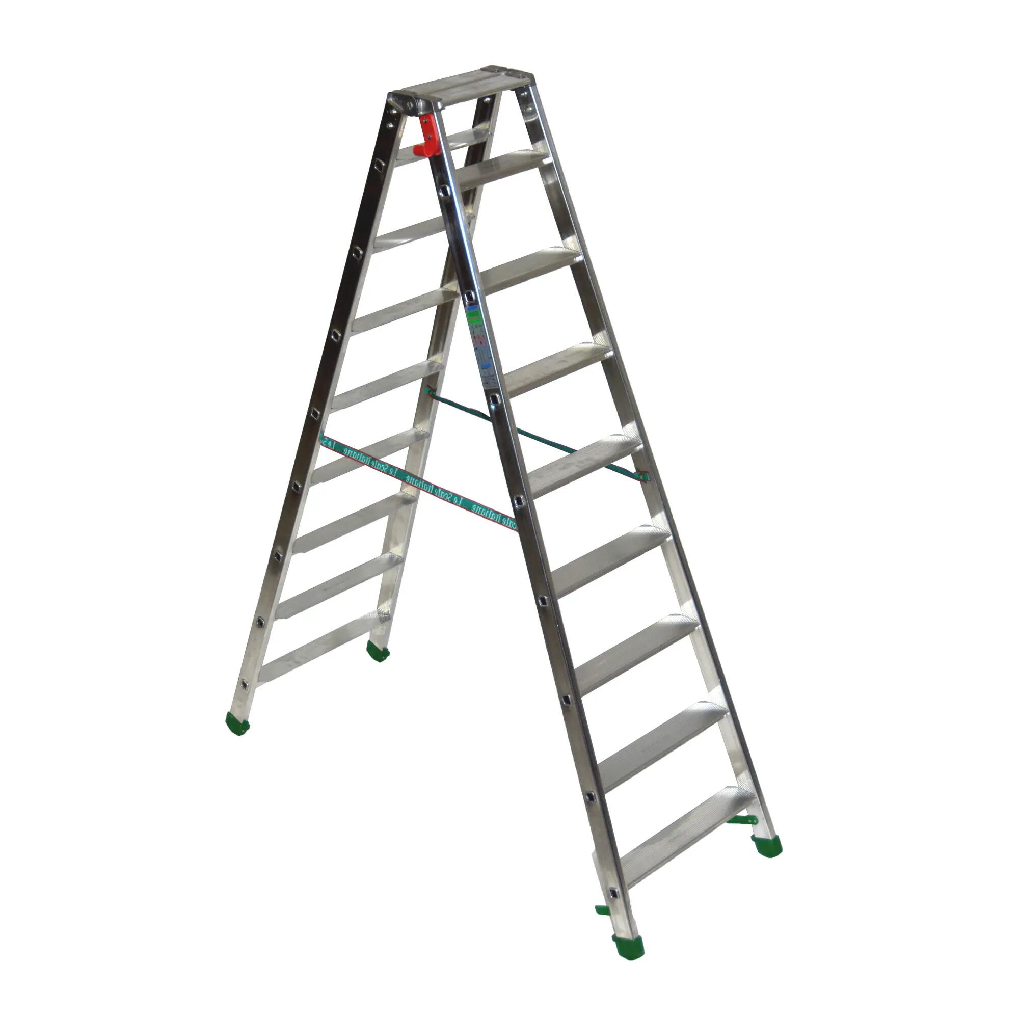 Scala FACAL doppia Dupla in alluminio 8 gradini portata massima 150 kg ...