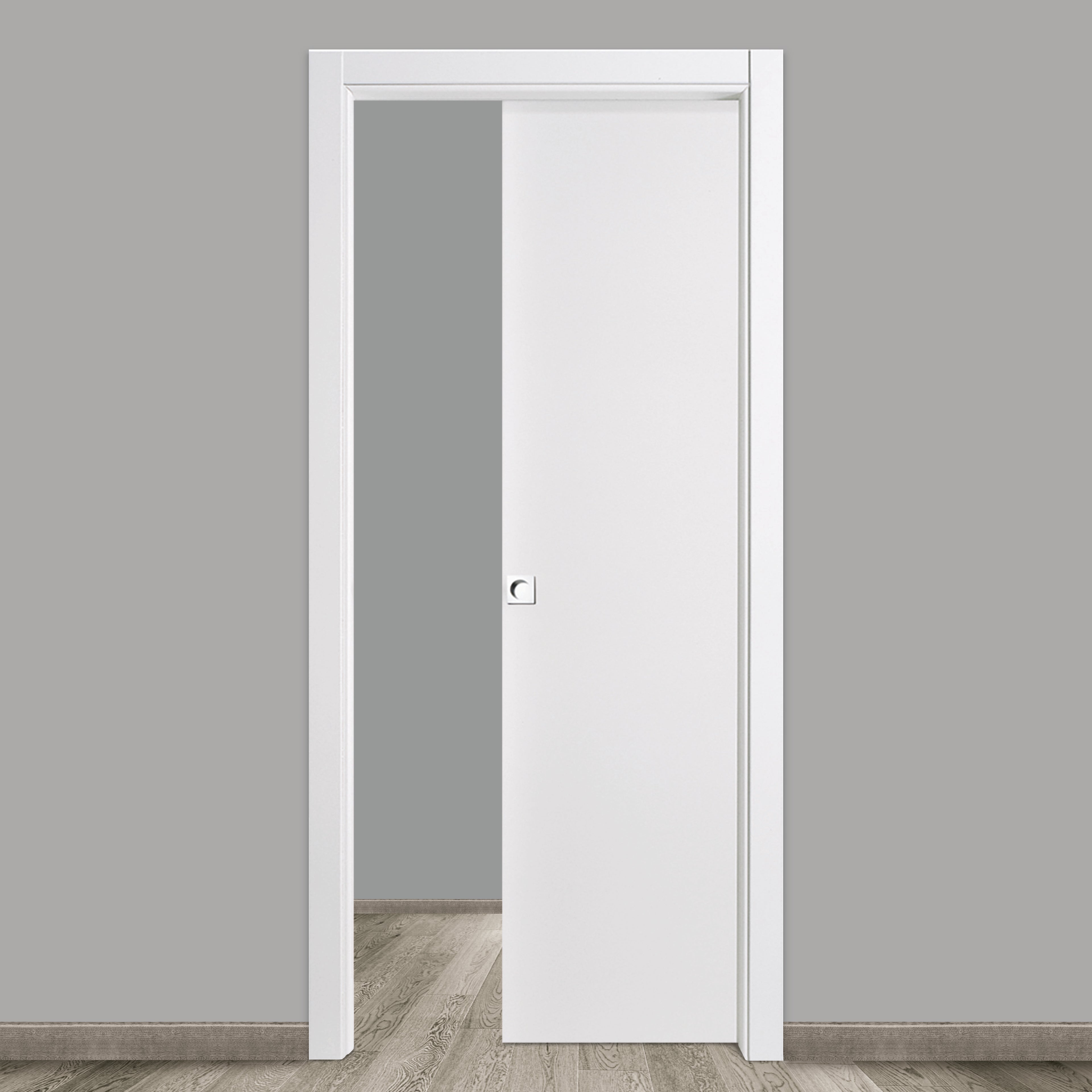 Porta interna scorrevole Altair in legno colore bianco, L 60 x H 210 cm ...