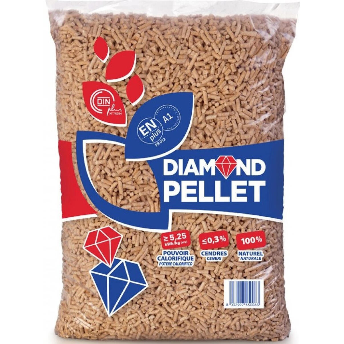 Pellet Diamond ENplus A1 15 kg in abete | Leroy Merlin