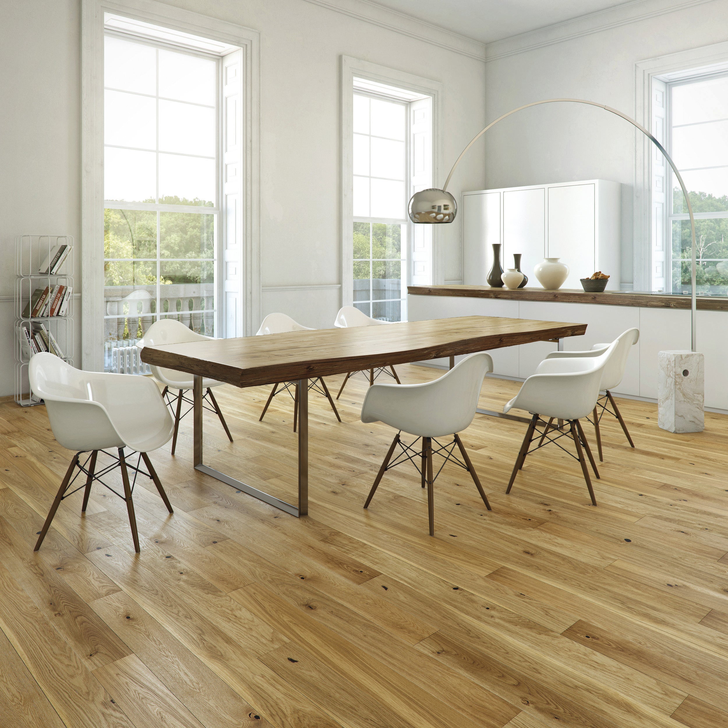 Parquet prefinito in rovere miele Rustic vetrificato Forte XL | Leroy ...
