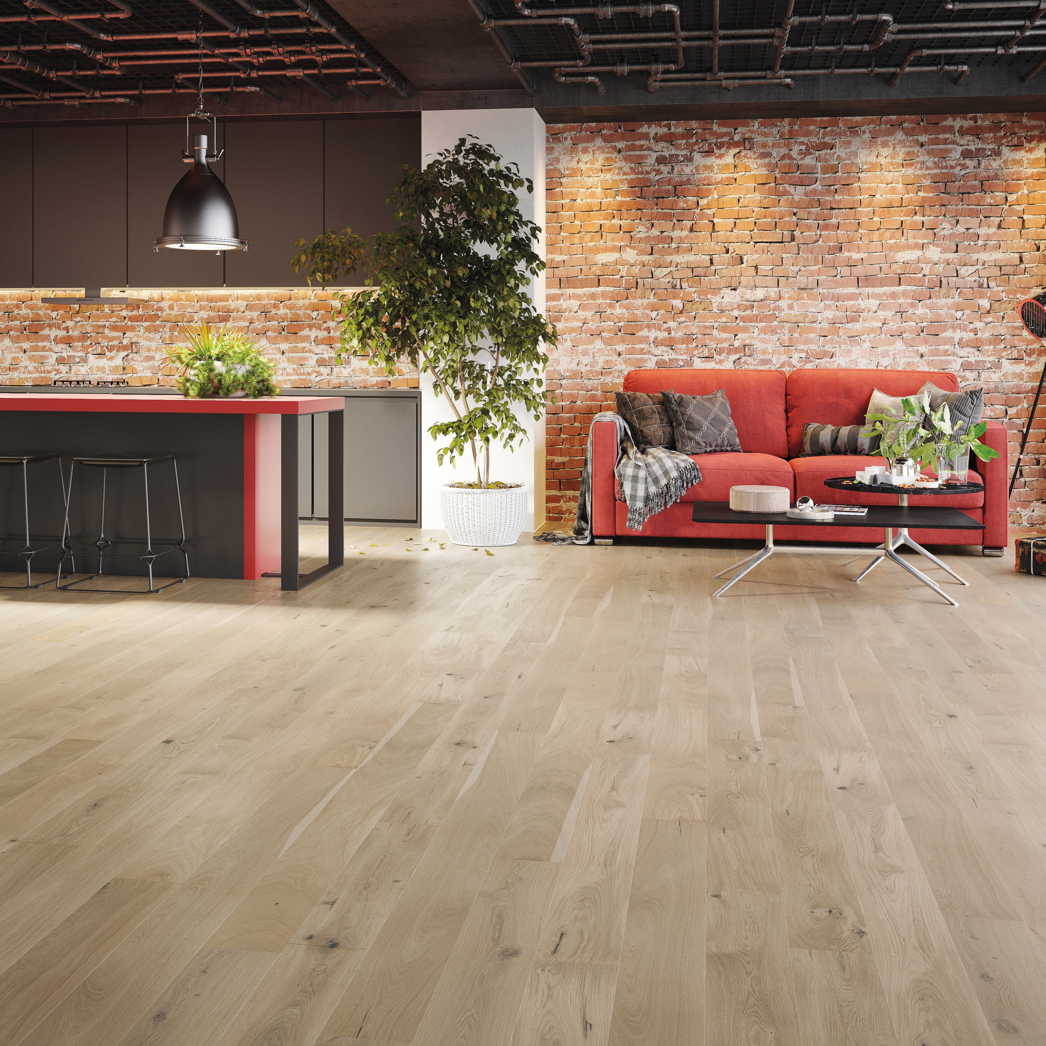 Parquet multistrato forte M in rovere irlandese vetrificato rustico sp ...