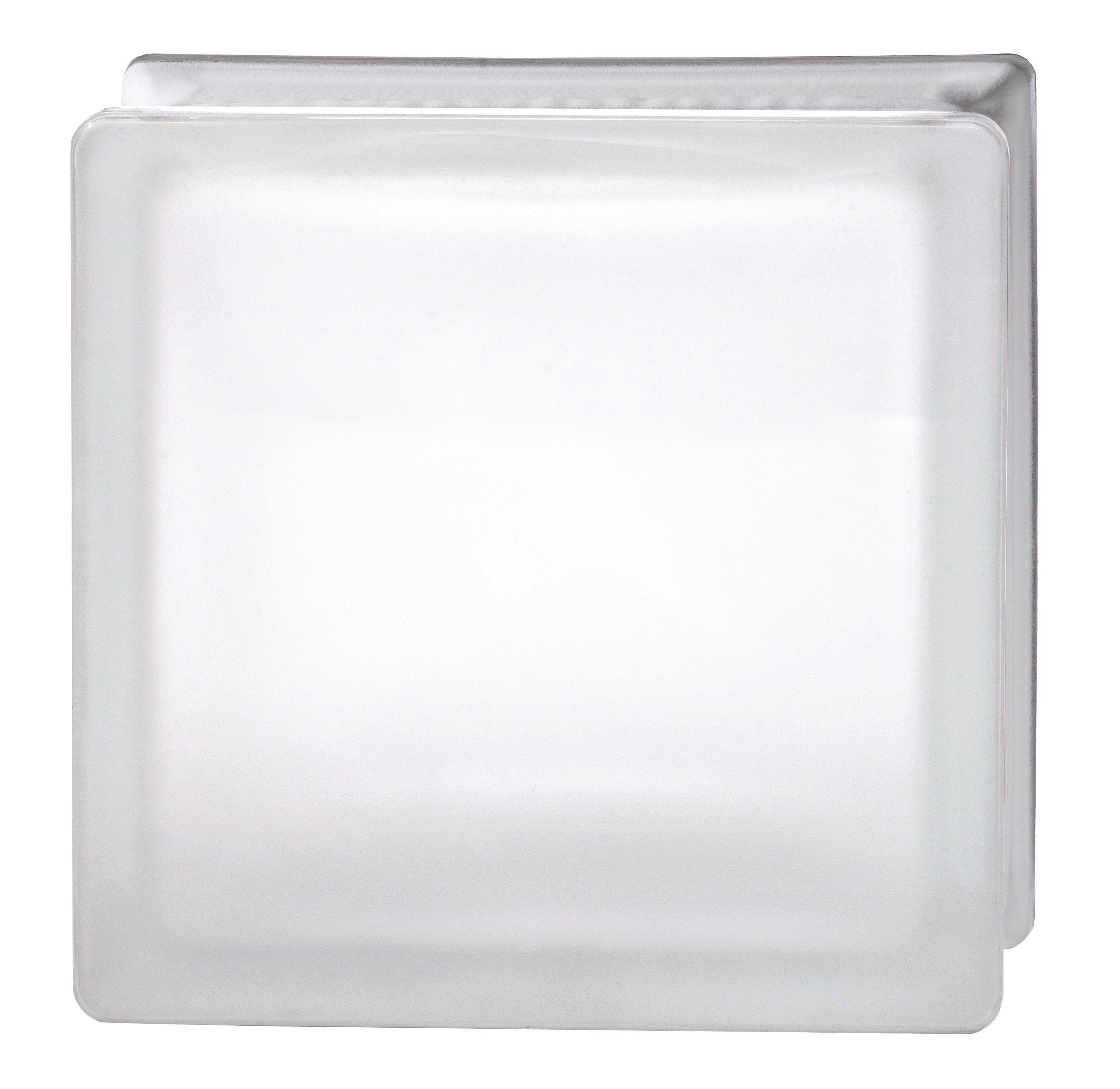 Vetromattone BORMIOLI trasparente satinato liscio L 24 x H 24 x Sp 8 ...