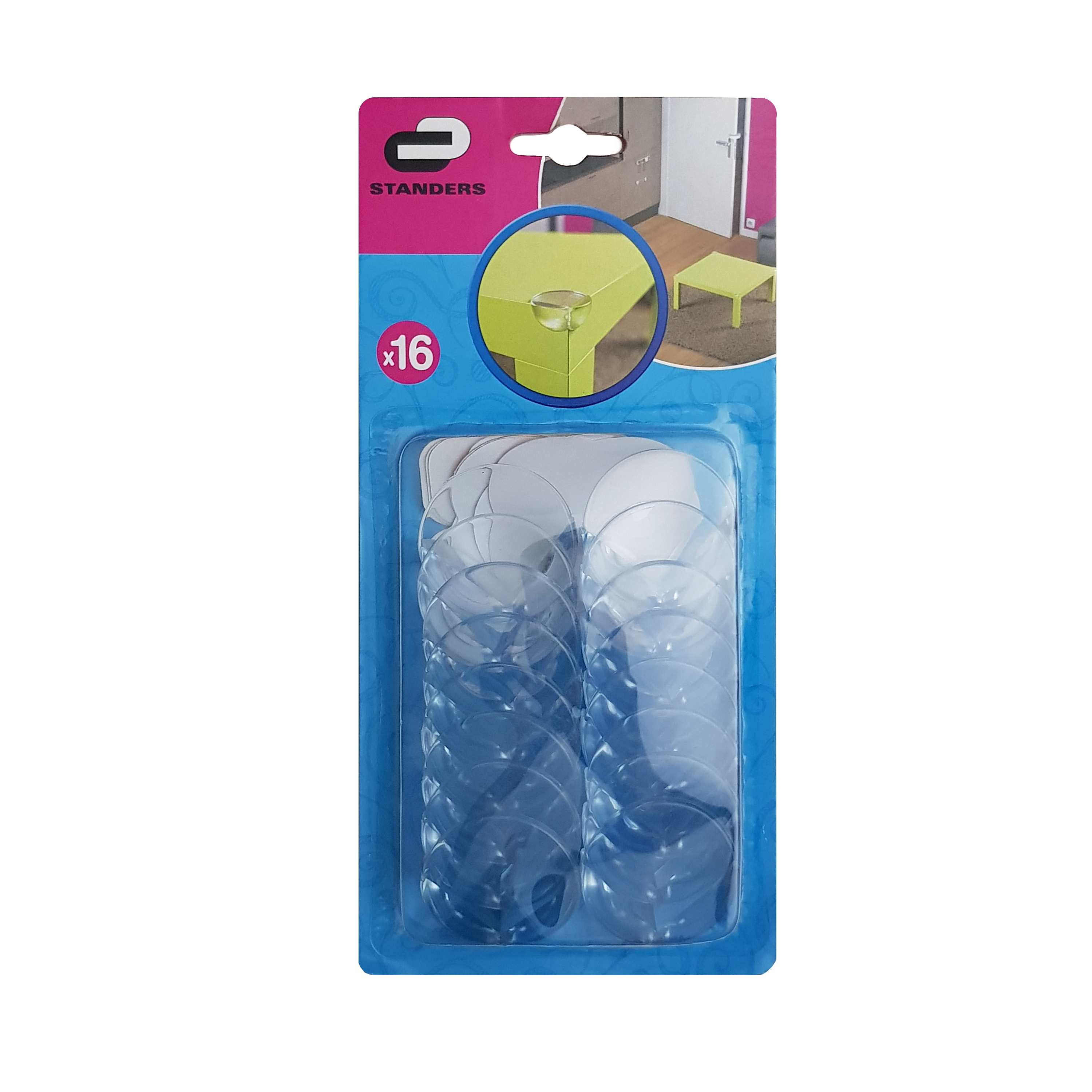 16 protections adhésives pour coin transparent STANDERS | Leroy Merlin